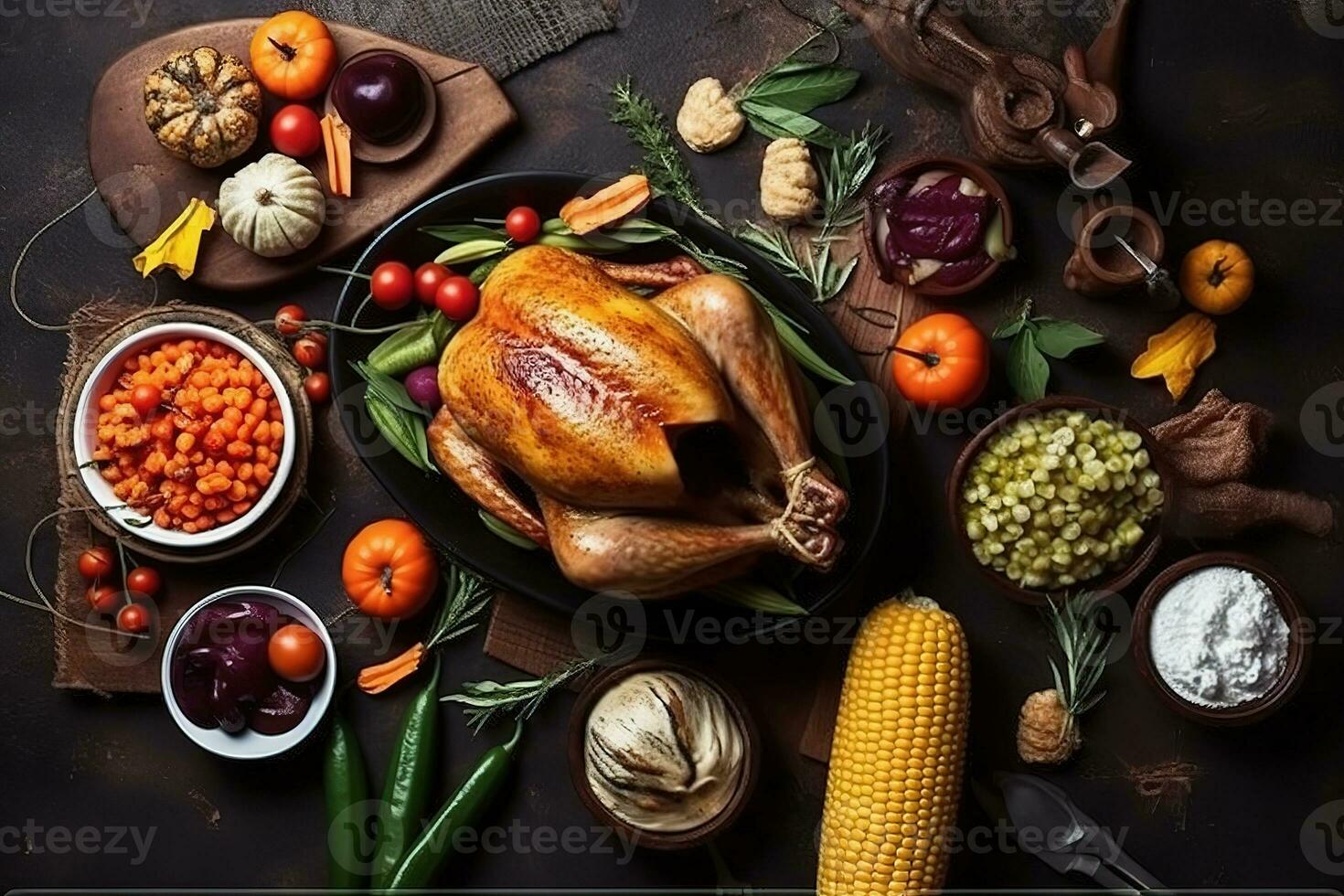 AI generated thanksgiving dinner menu 34873577 Stock Photo at Vecteezy