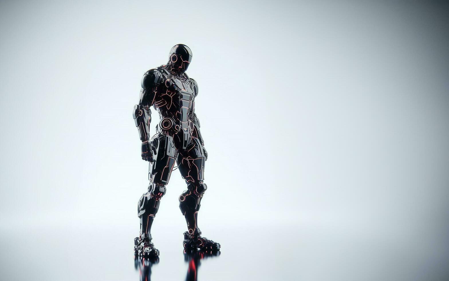AI generated Robot standing full body modern technology of artificial ... AI generated Robot standing full body modern technology of artificial ...