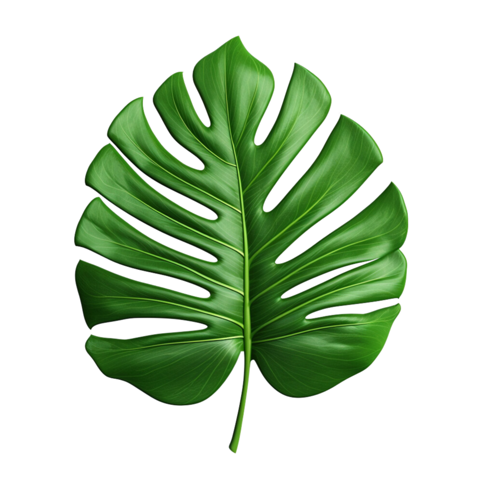 AI generated Green jungle leaf clip art 34882200 PNG