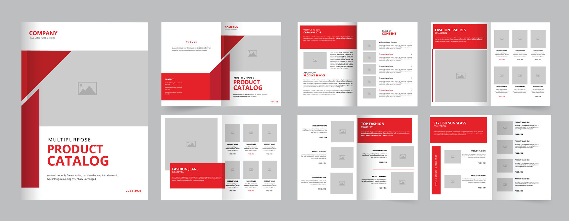 Product catalog design or Clothing Product Catalog 34882715 Vector Art ...