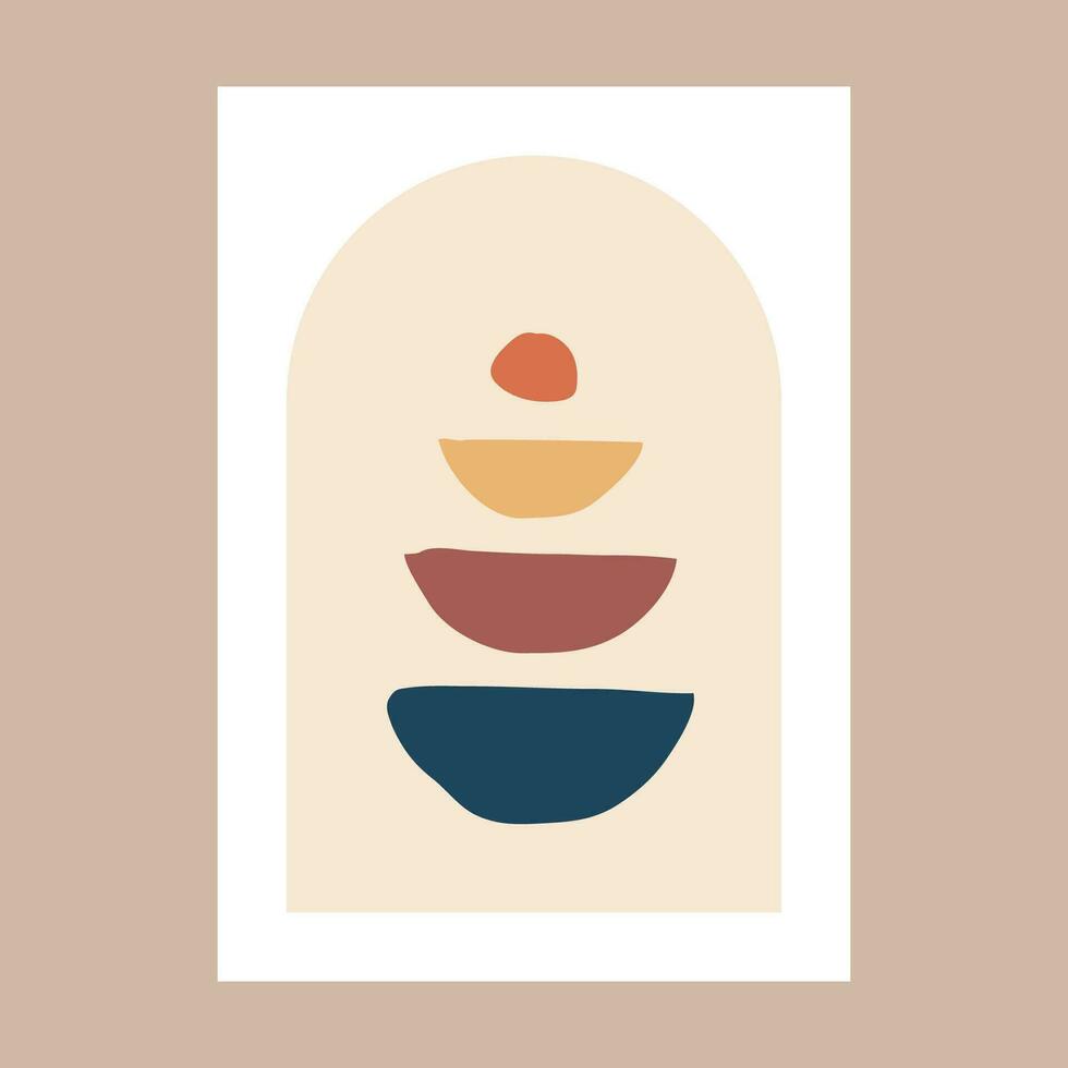 Hand drawn abstract shape composition. Trendy colorful abstract object ... Hand drawn abstract shape composition. Trendy colorful abstract object ...
