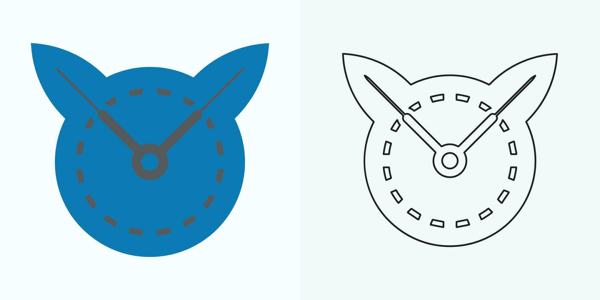 Time And Clock Set Of Linear Icons Time Management Timer Speed