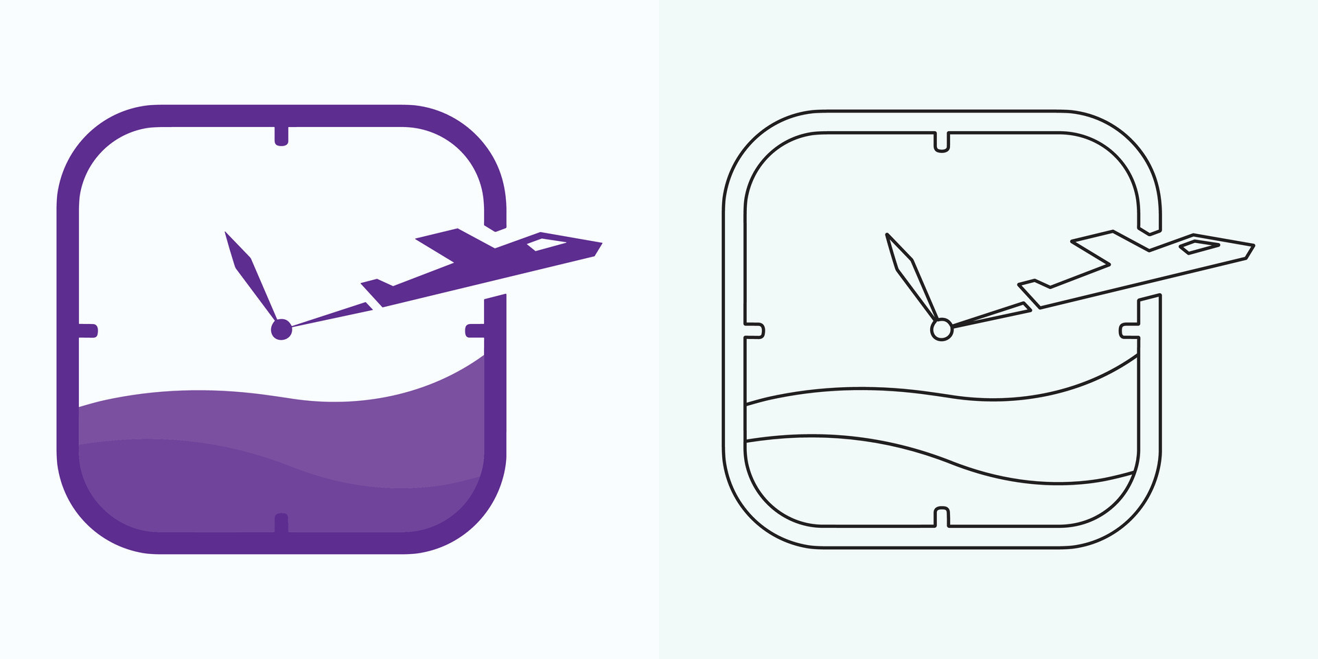 Time And Clock Set Of Linear Icons Time Management Timer Speed