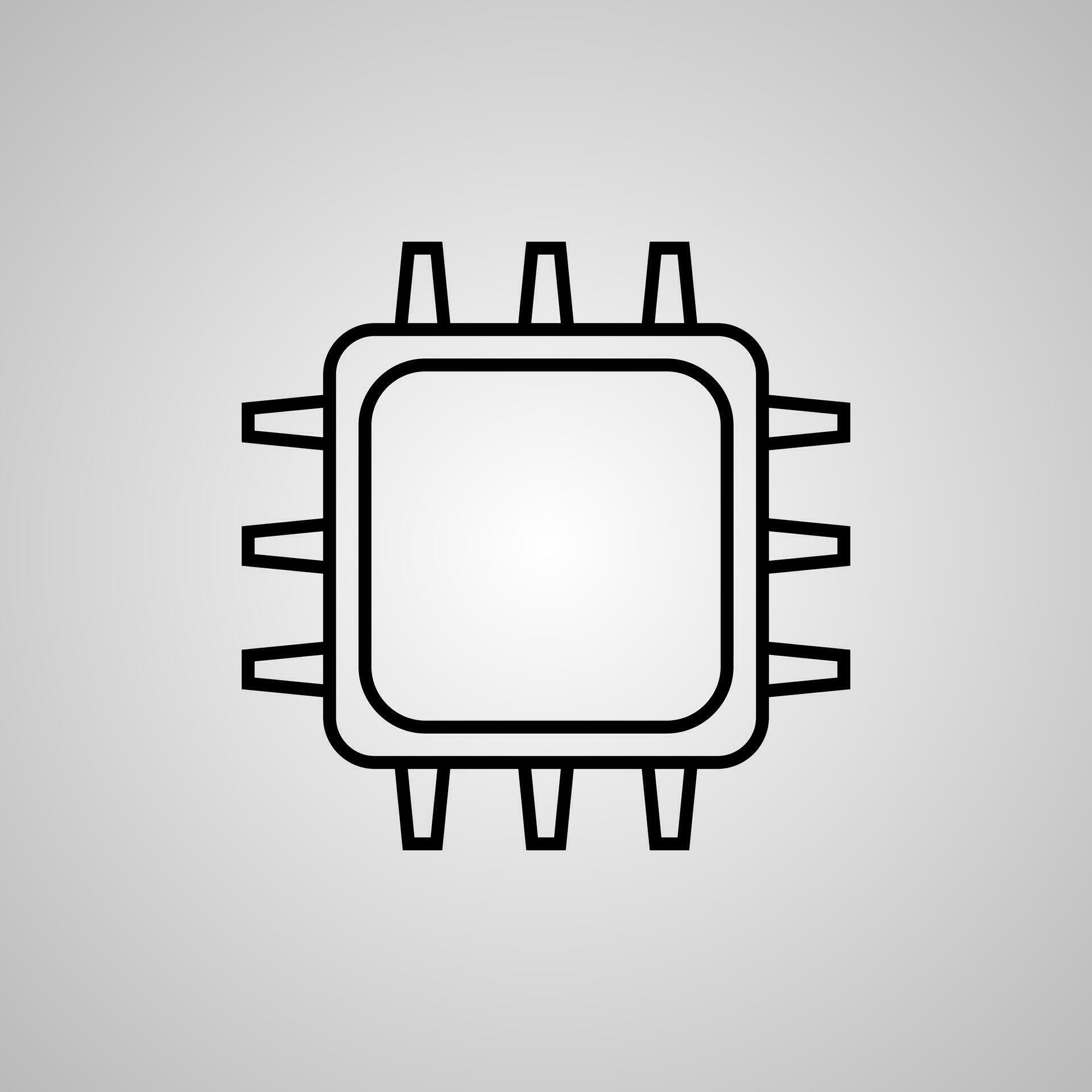 Cpu Computer Processor Vector Illustration 34885485 Vector Art At Vecteezy