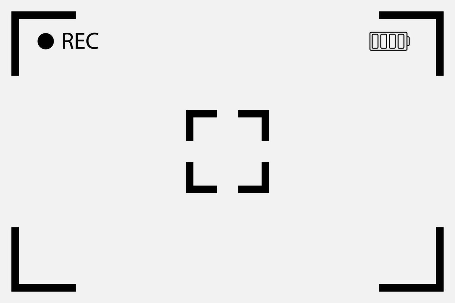 Camera frame rec interface viewfinder 34886221 Vector Art at Vecteezy