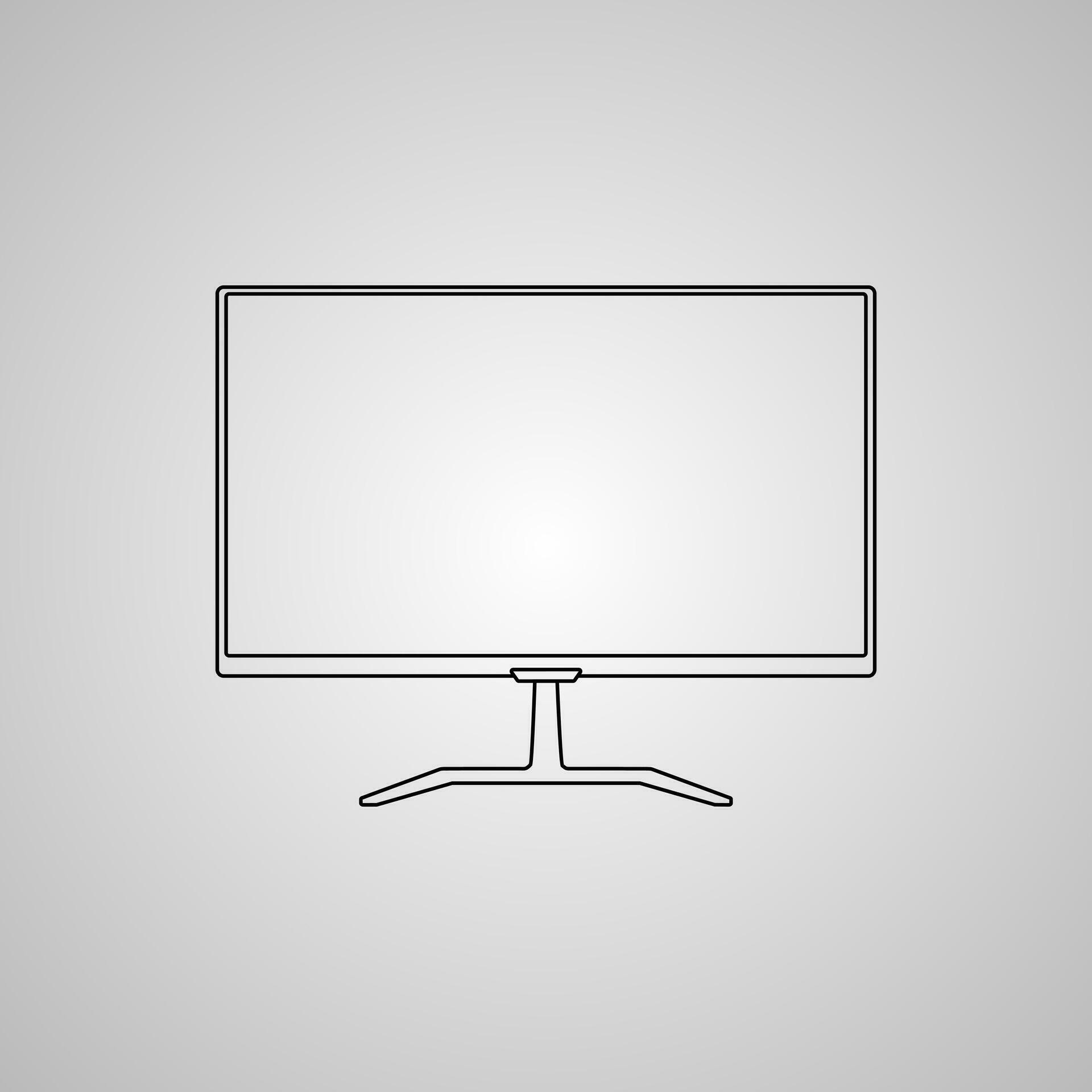 Computer display Screen computer monitor 34886320 Vector Art at Vecteezy
