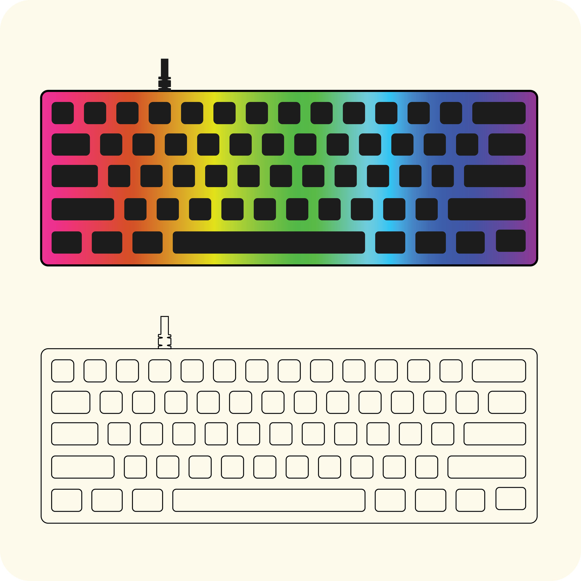 Computer Keyboard Gaming Keyboard Illustration Vector Line Art Eps 34888172 Vector Art At Vecteezy