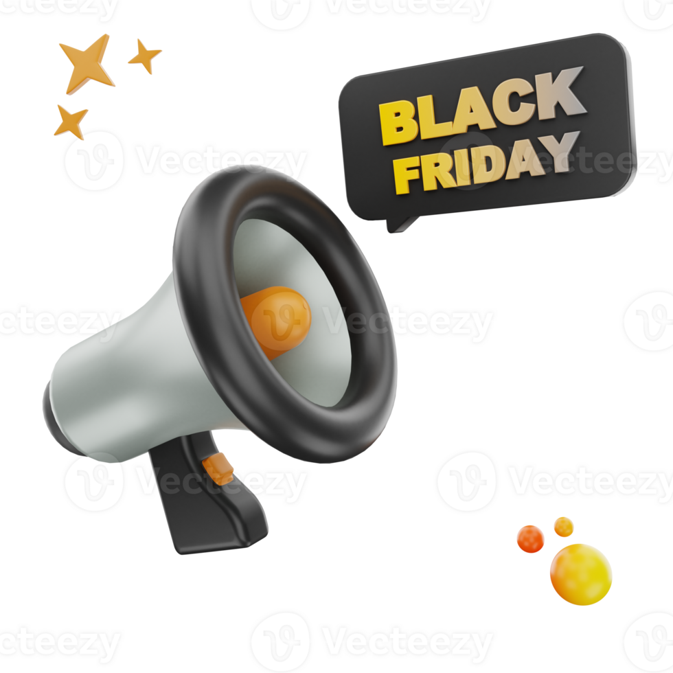 3d Rendering Black Friday Toa Icon Object 34889846 Png
