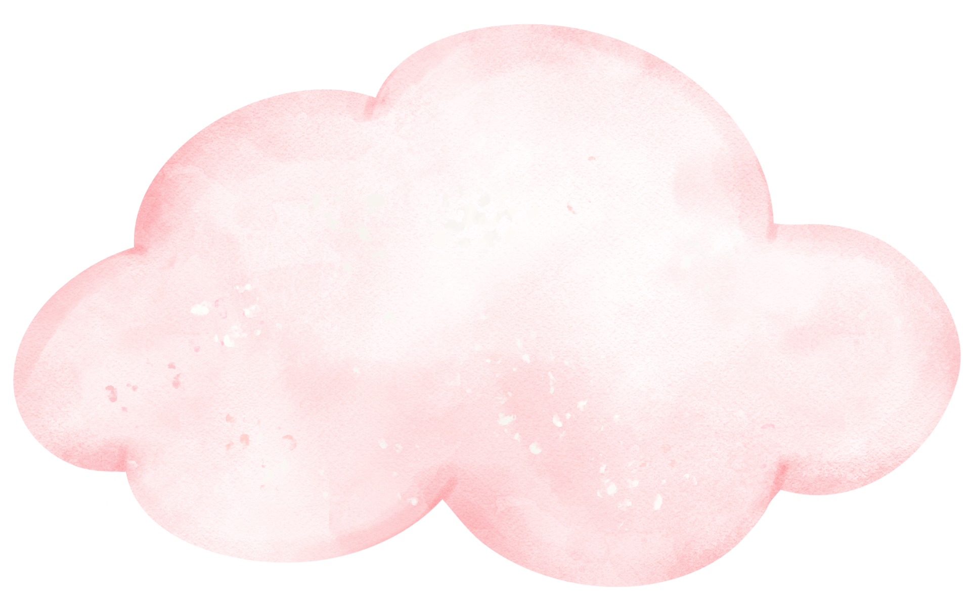 Cloud pink watercolor illustration hand painting 34889942 PNG