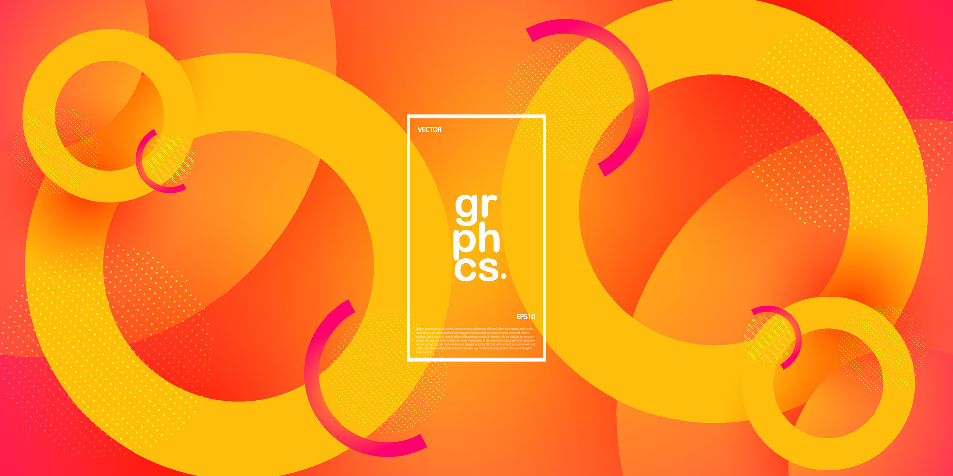 resumen vistoso rosado y naranja degradado ilustración geométrico ...