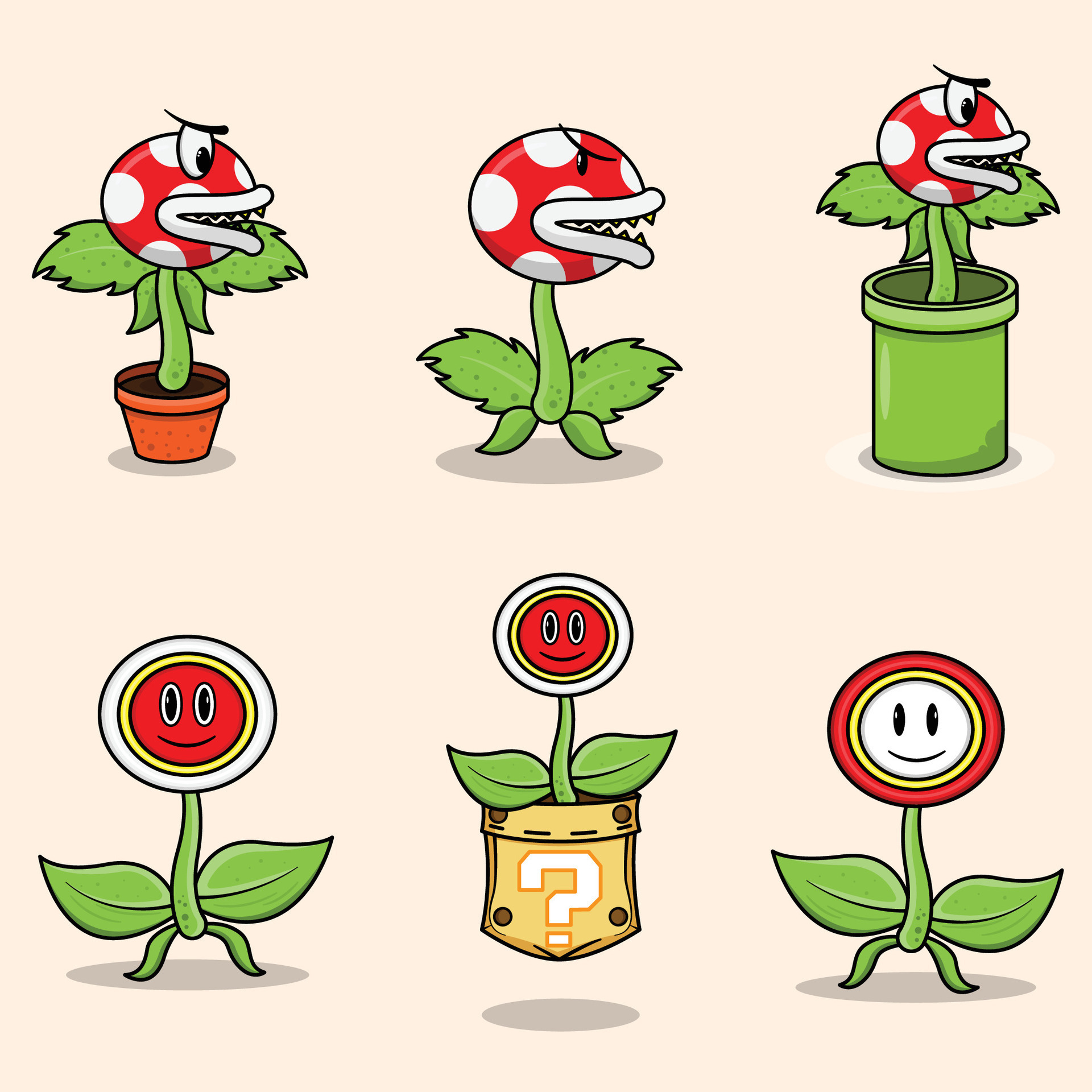 Flower Game Item Collection 34896452 Vector Art At Vecteezy