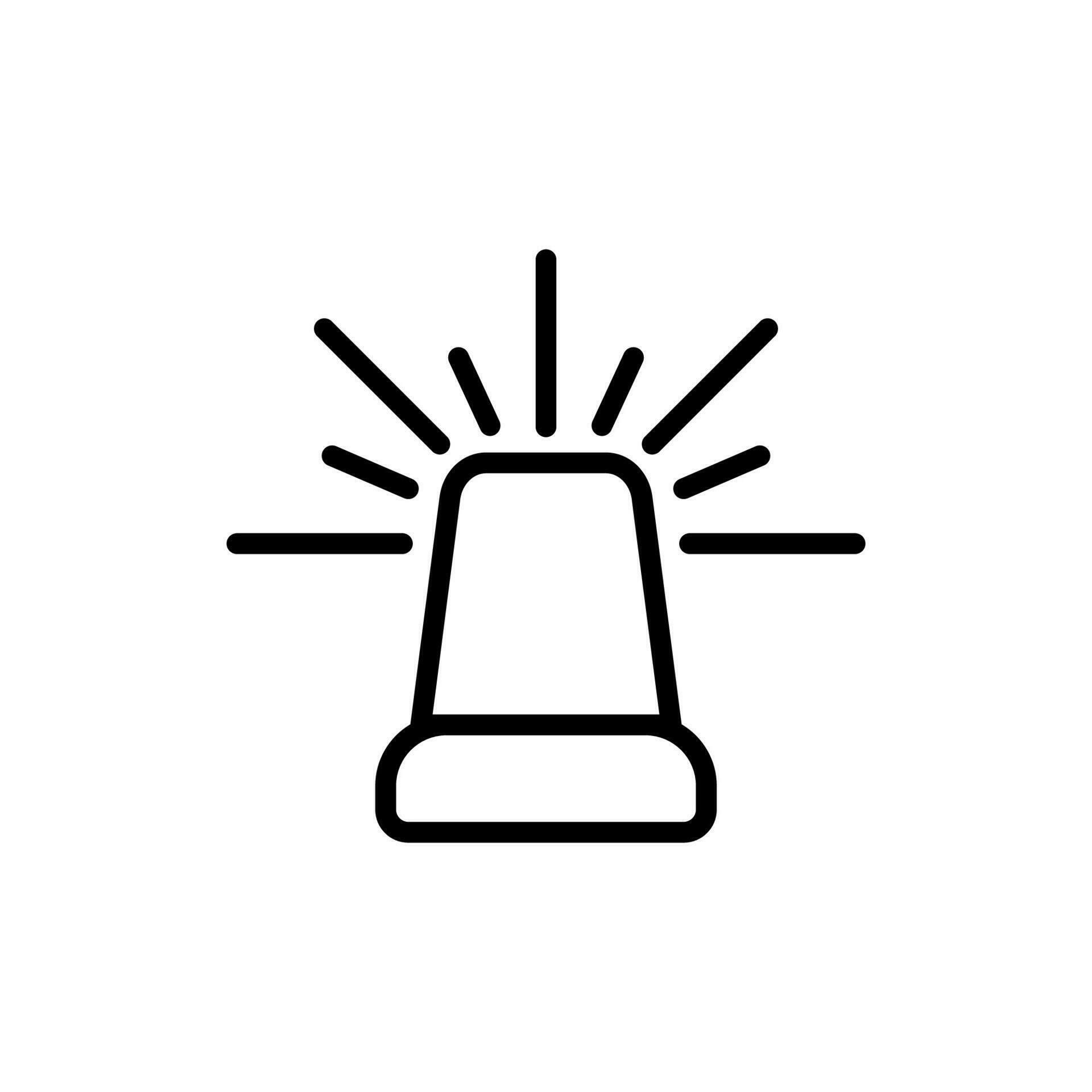 siren alarm icon design vector template 34898602 Vector Art at Vecteezy