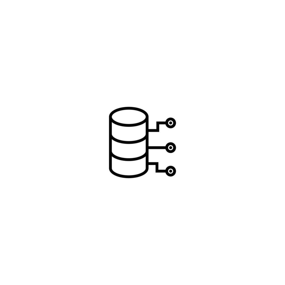 server icon vector design symbol of data center, database, network ...