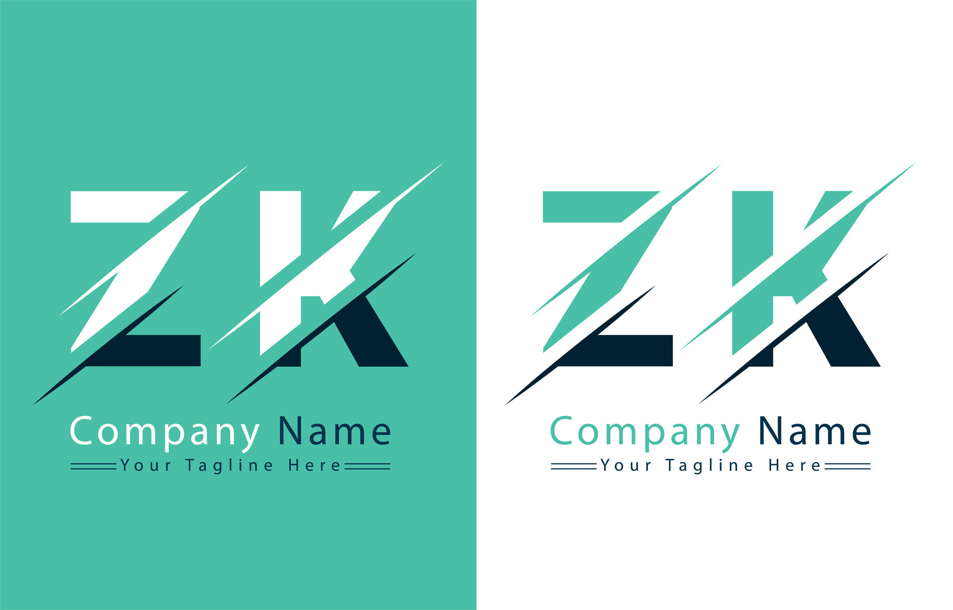 ZK Letter Logo Design Template. Vector Logo Illustration 34900543 Vector Art at Vecteezy