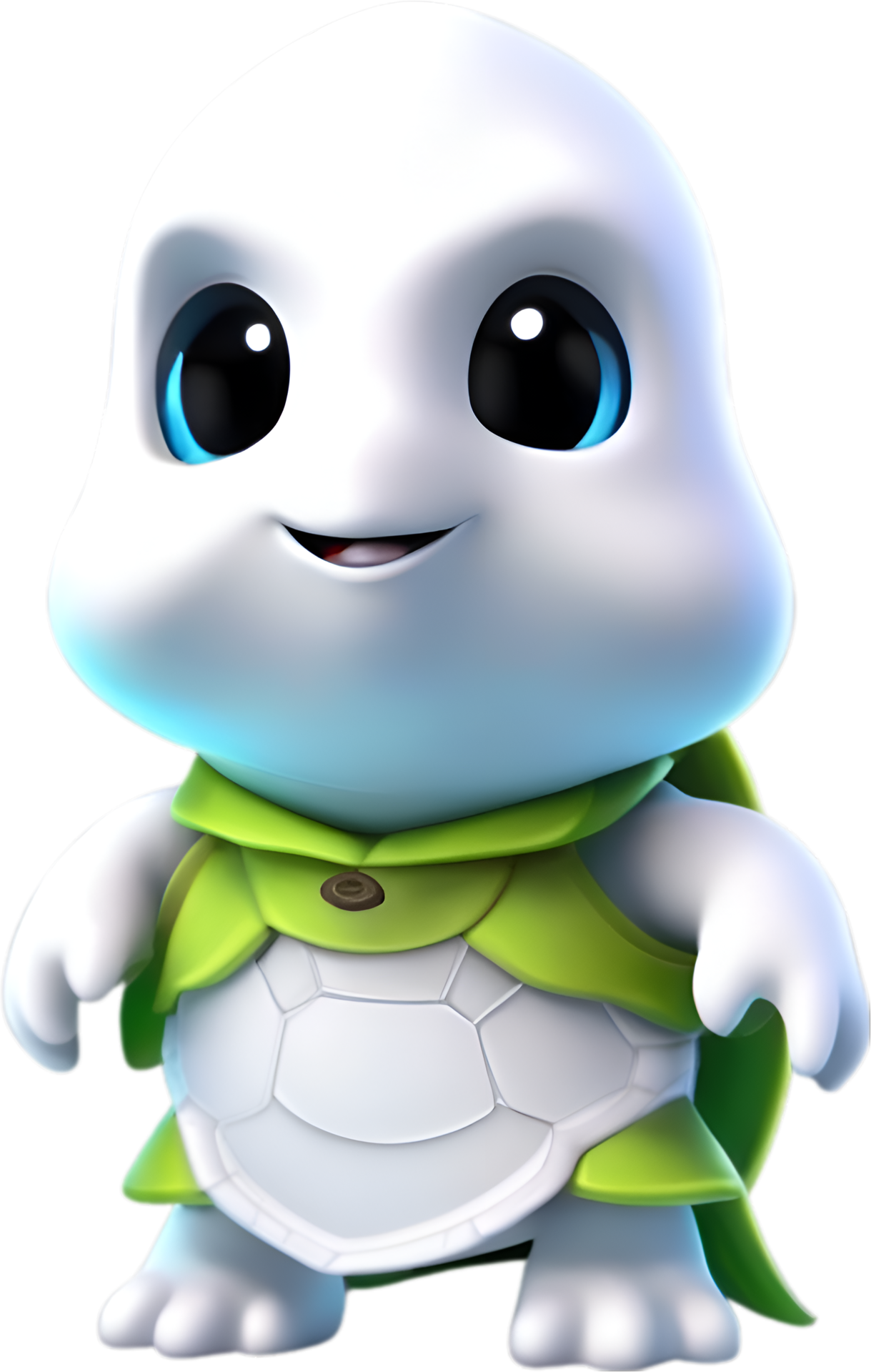 Ai Generated Cute Turtle In A Cartoon Character Ai Generated 34904238 Png