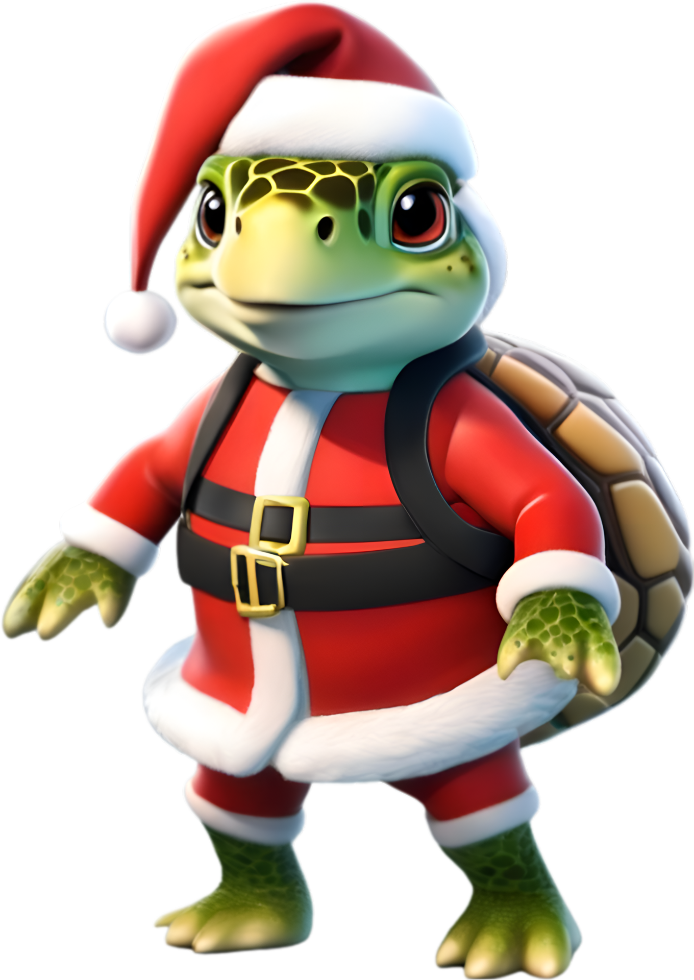 Ai Generated Cute Turtle In A Cartoon Character Ai Generated 34904254 Png