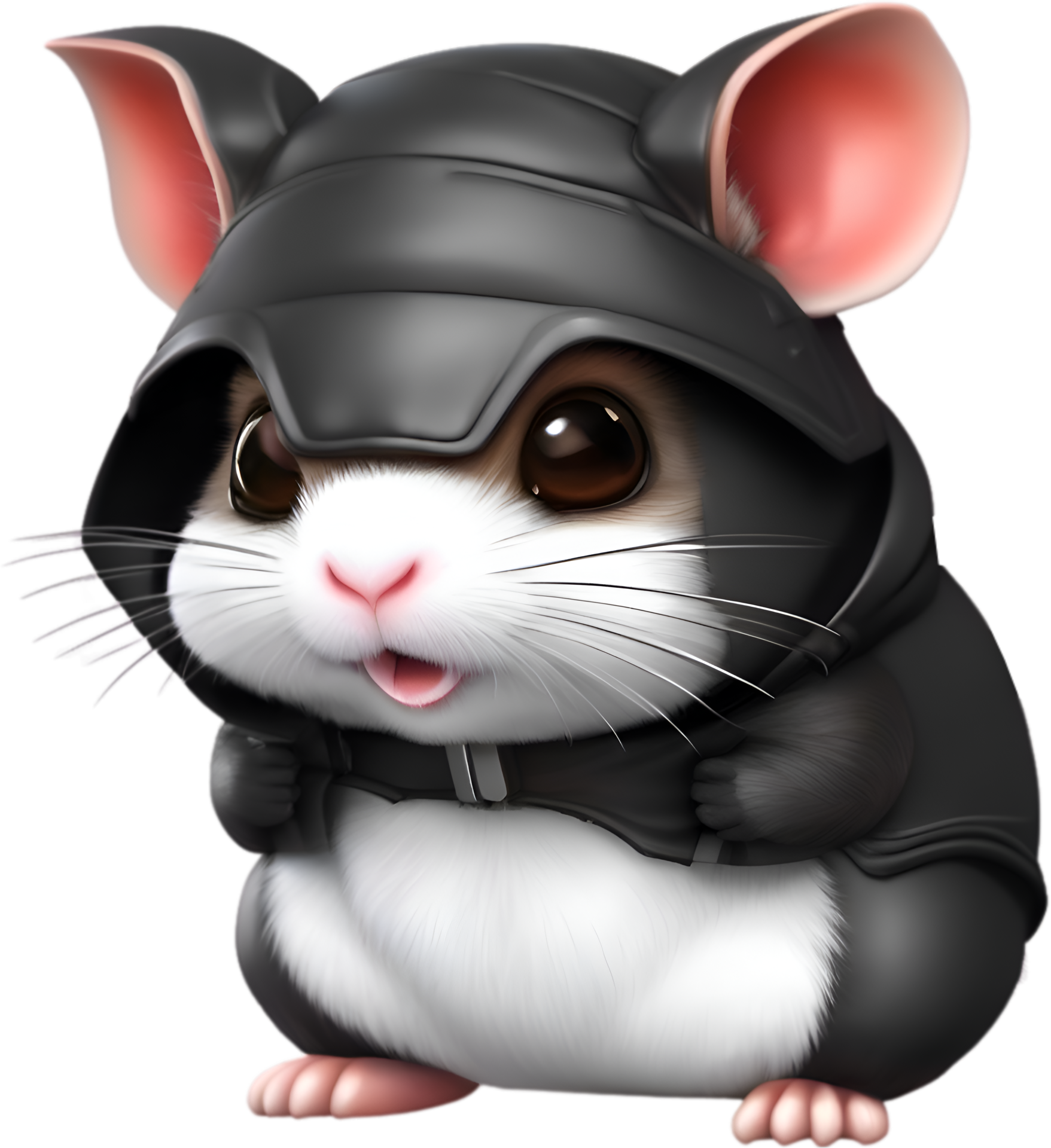 Ai Generated Cute Hamster In A Cartoon Character Ai Generated 34904363 Png