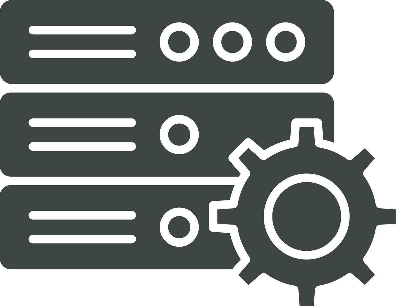 Database Settings Icon Vector Image Suitable For Mobile Apps Web Apps And Print Media