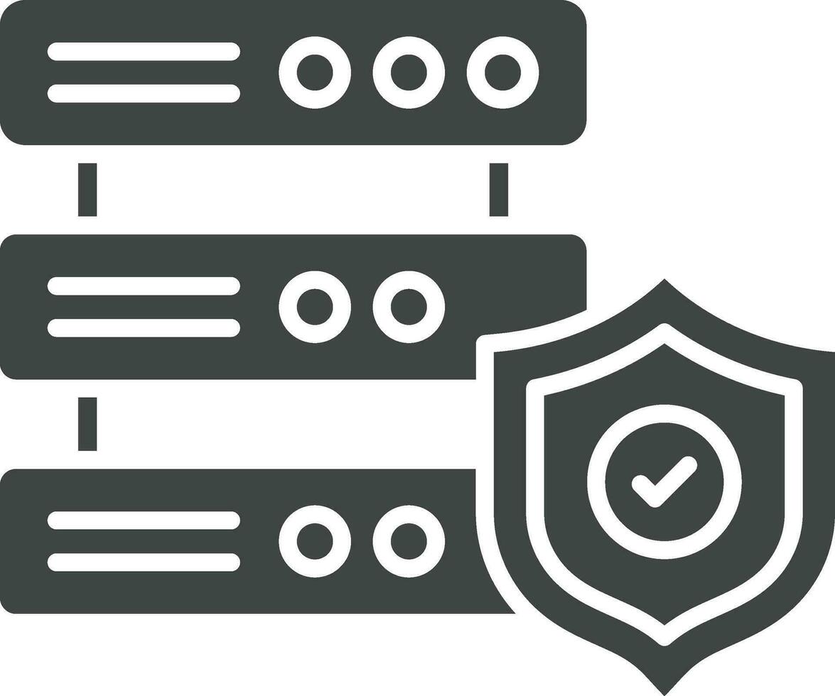 Secure Server icon vector image. Suitable for mobile apps, web apps and ...