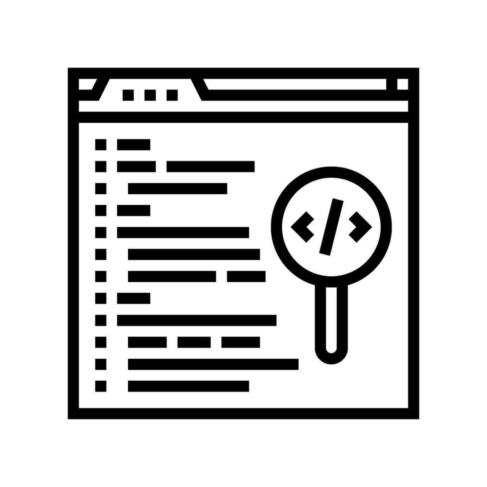 code review software line icon vector illustration 34907844 Vector Art ...