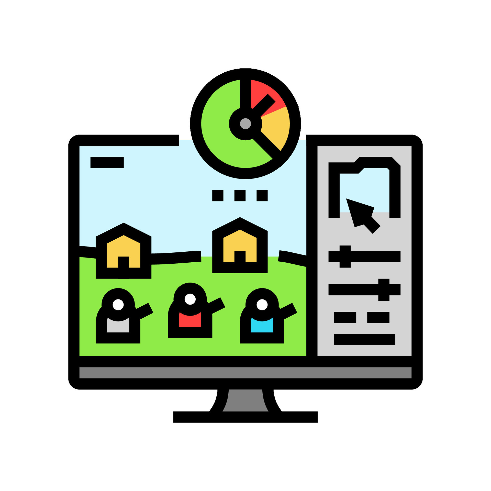 optimization game development color icon vector illustration 34908799 ... optimization game development color icon vector illustration 34908799 ...