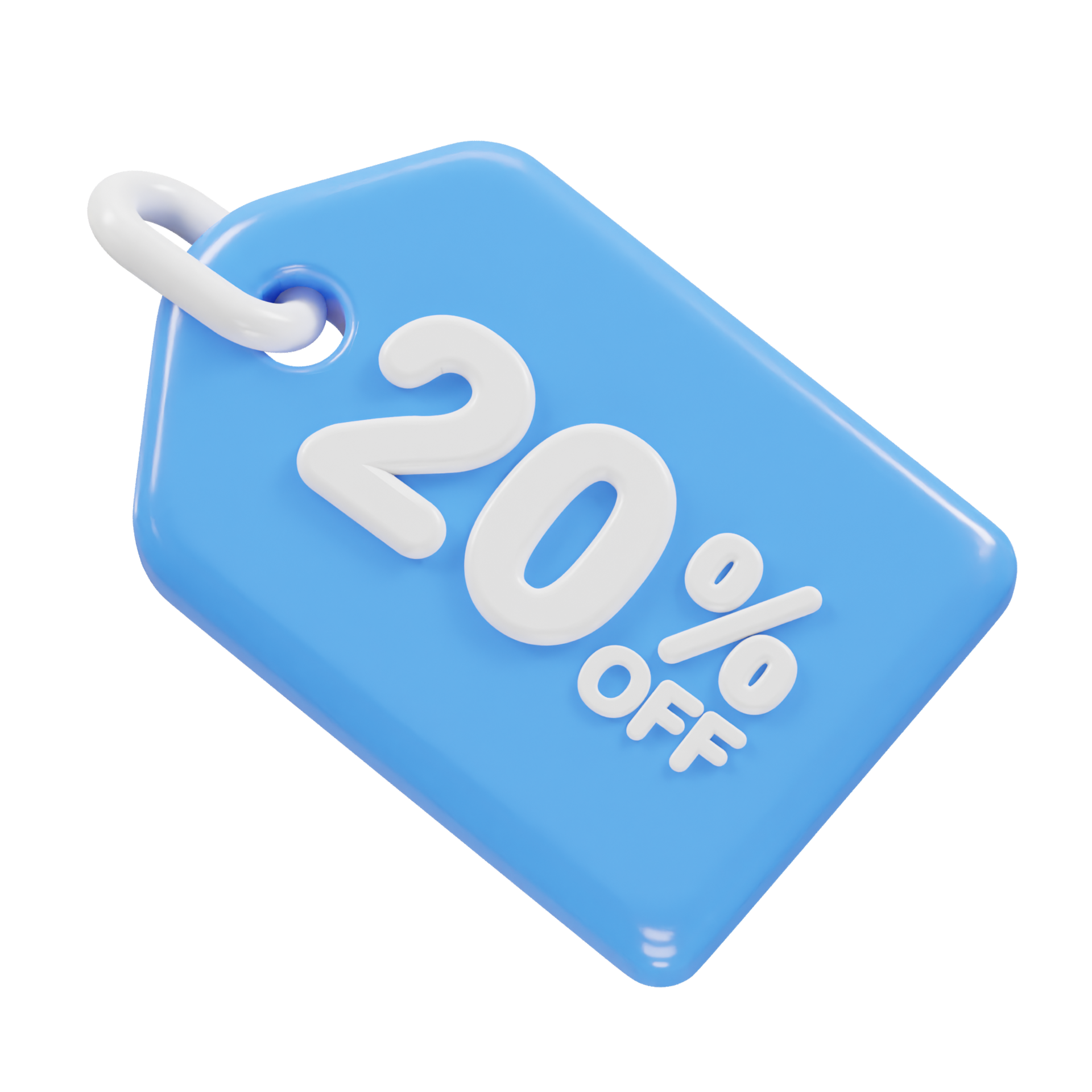 20 Percent Off Discount Sale Icon 3d Render Illustration 34911691 PNG