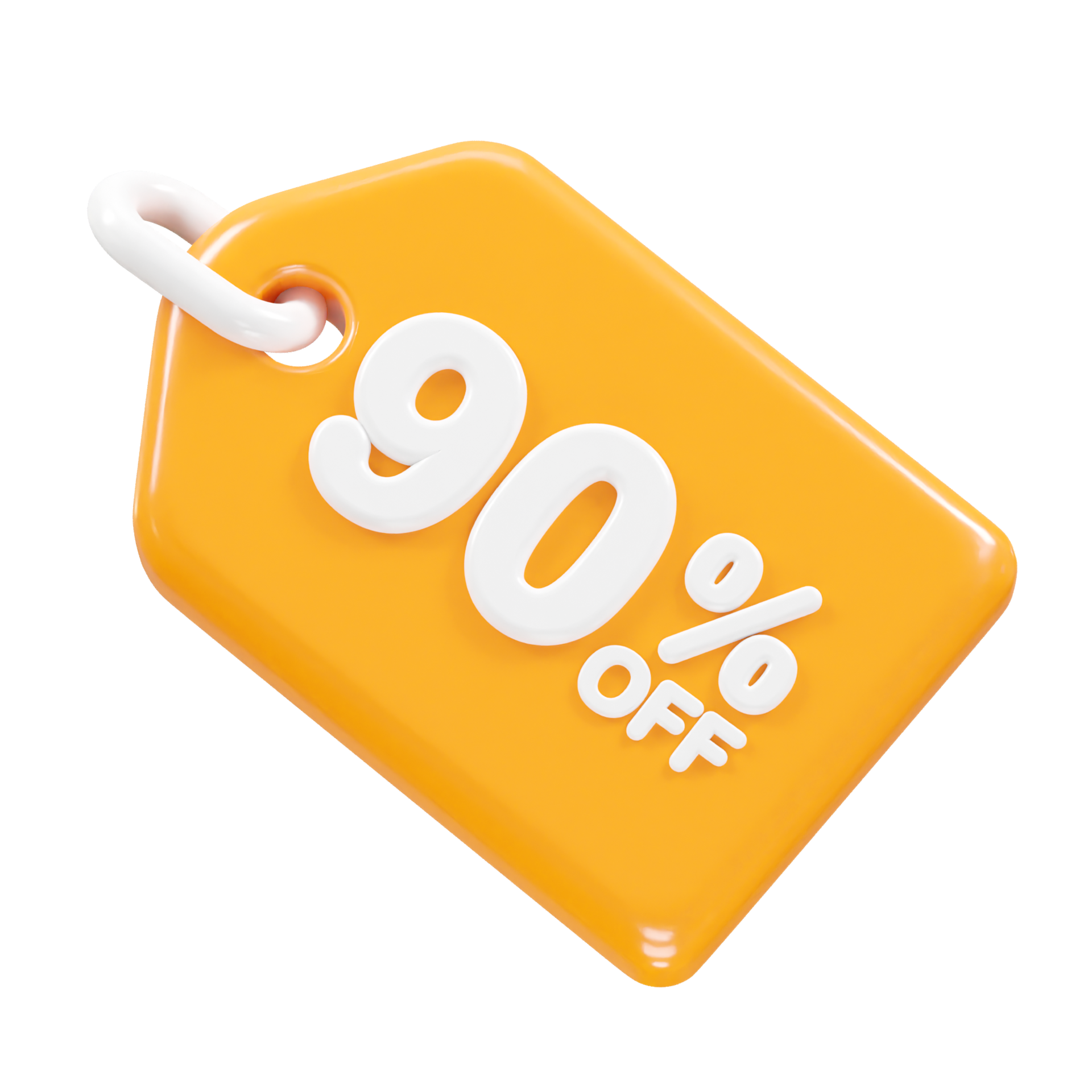 90 Percent Off Discount Sale Icon 3d Render Illustration 34911721 PNG