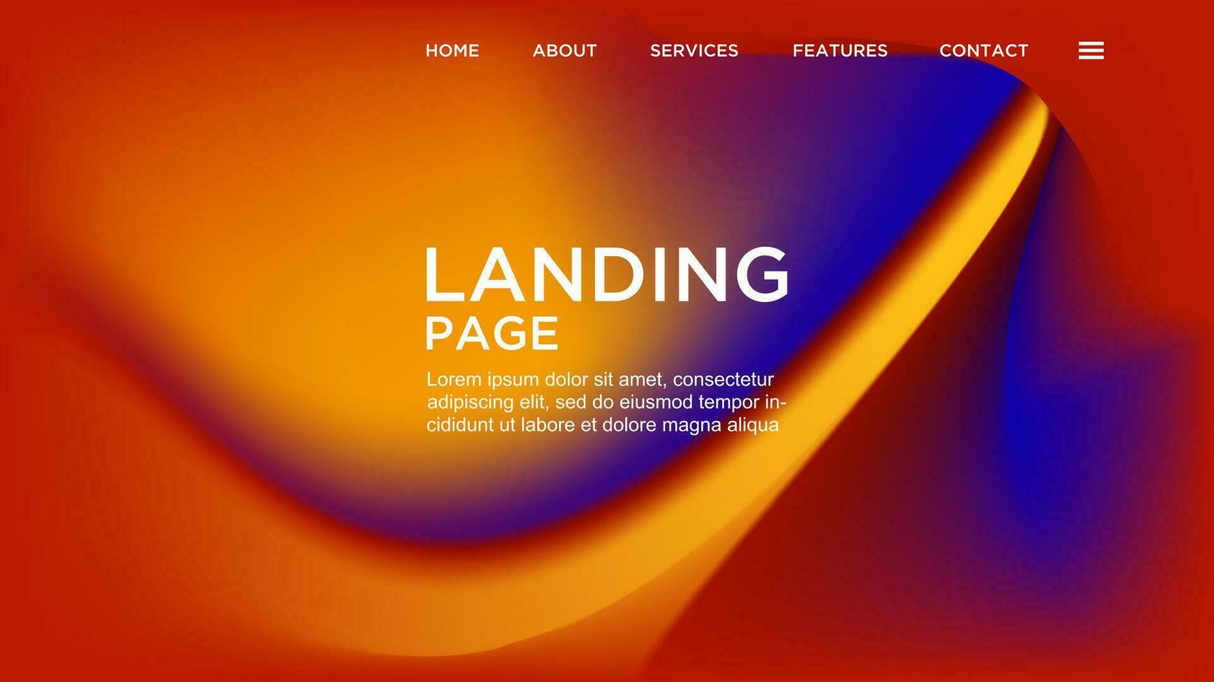 Abstract Dark Background Elegant Gradient Mesh Orange Smooth Color