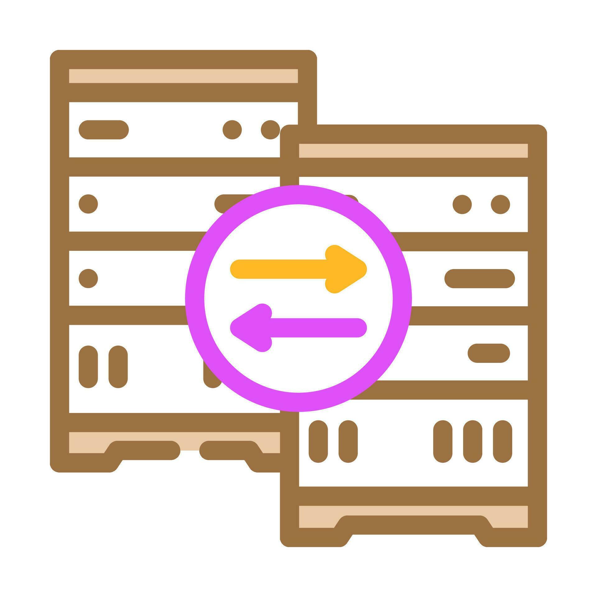 Replication Database Color Icon Vector Illustration 34912649 Vector Art