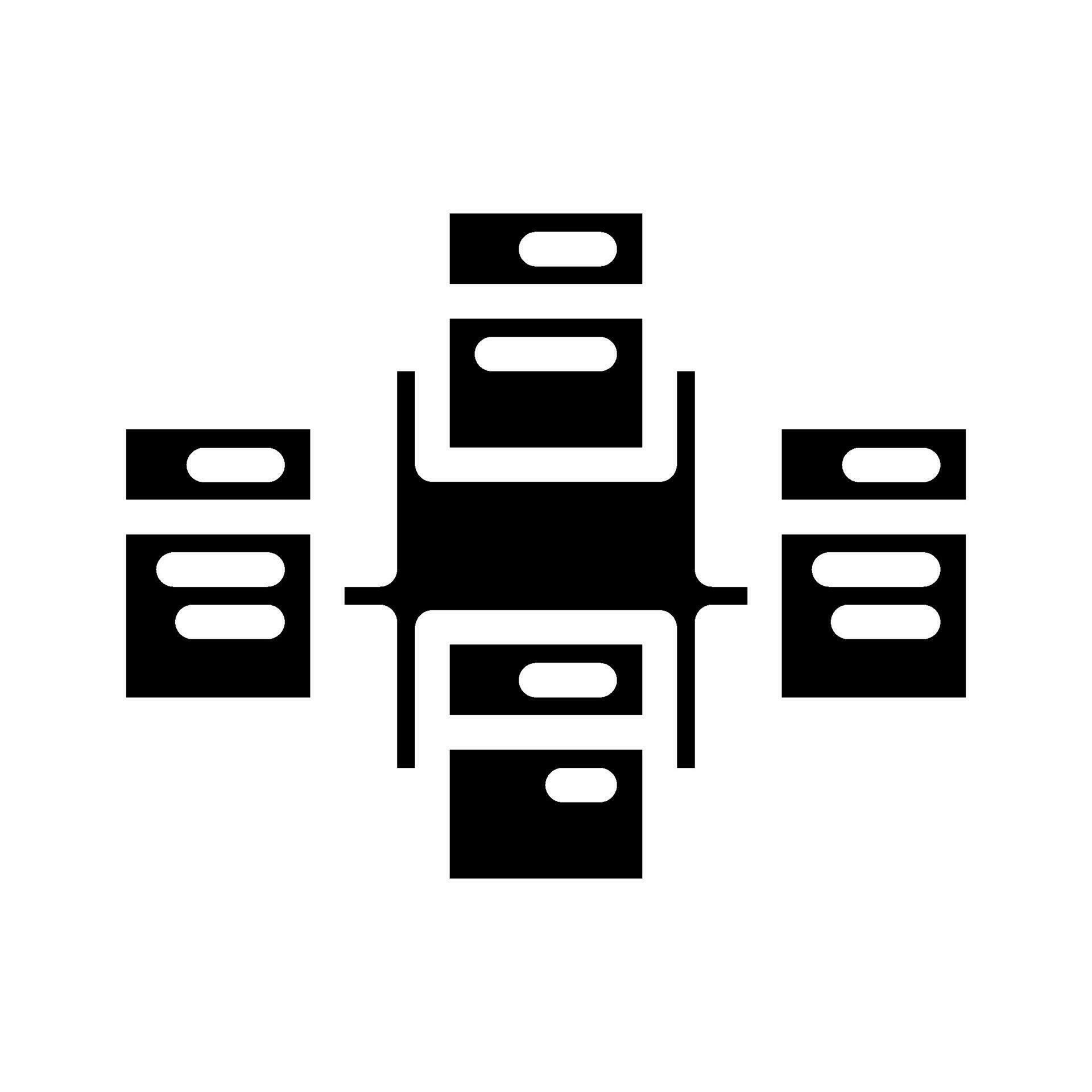 relational database glyph icon vector illustration 34912851 Vector Art ...