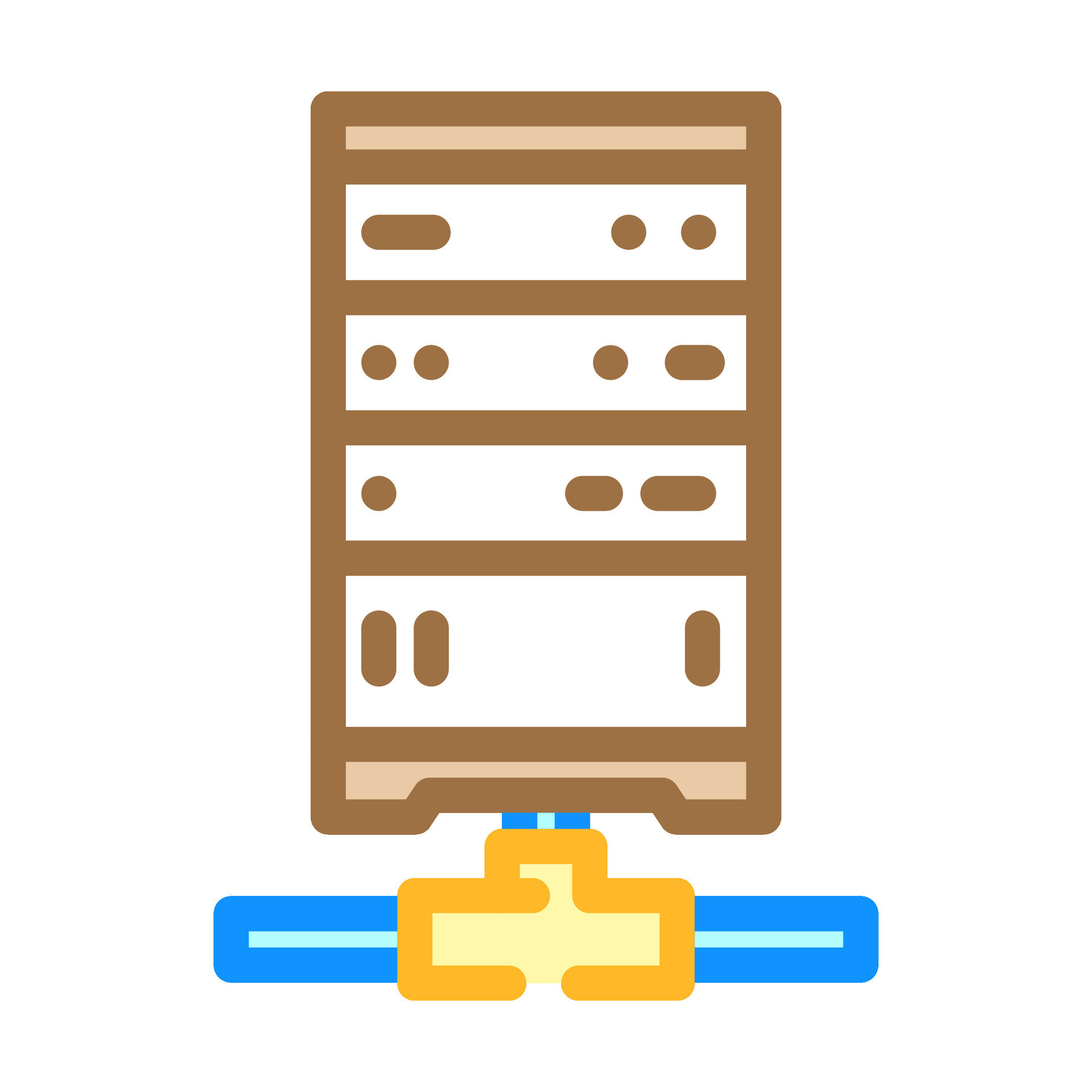 database connectivity color icon vector illustration 34913070 Vector ...