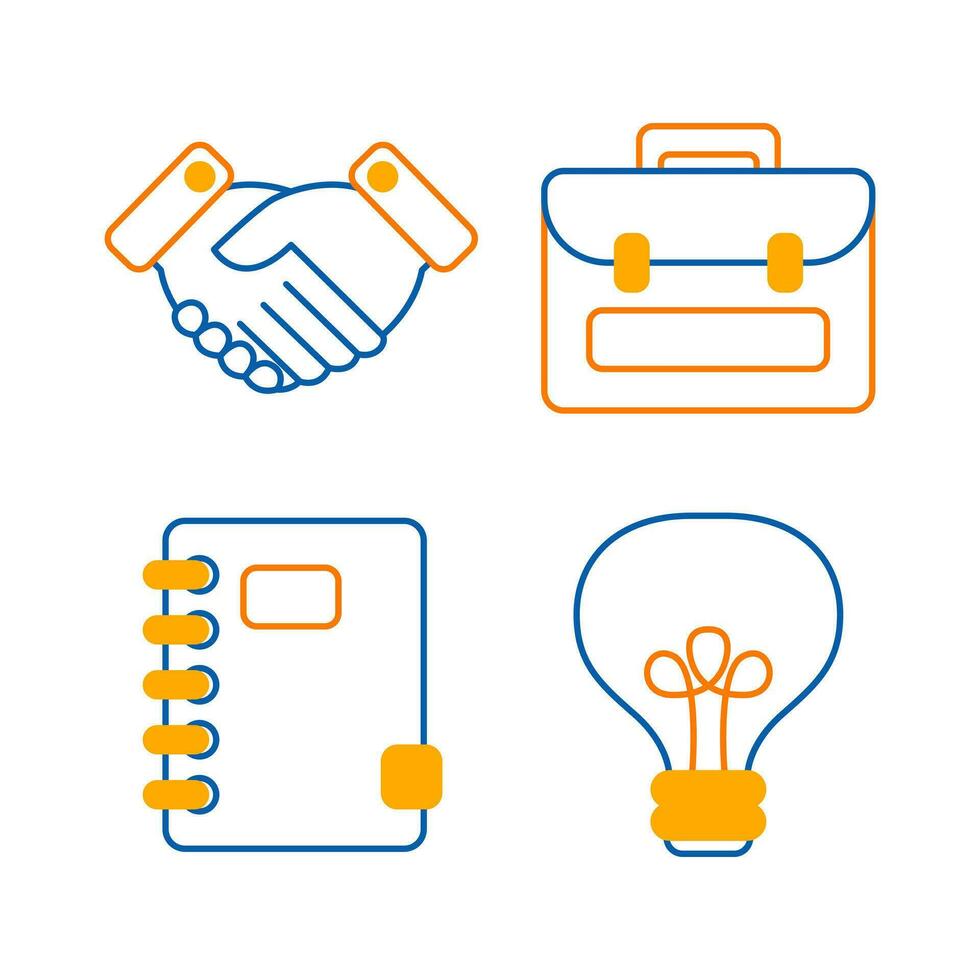Business Objects Vector Illustrations Set 34913358 Vector Art At Vecteezy
