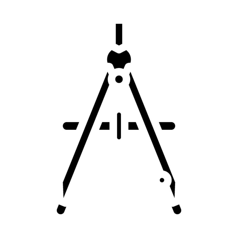 drafting compass architectural drafter glyph icon vector illustration ... drafting compass architectural drafter glyph icon vector illustration ...