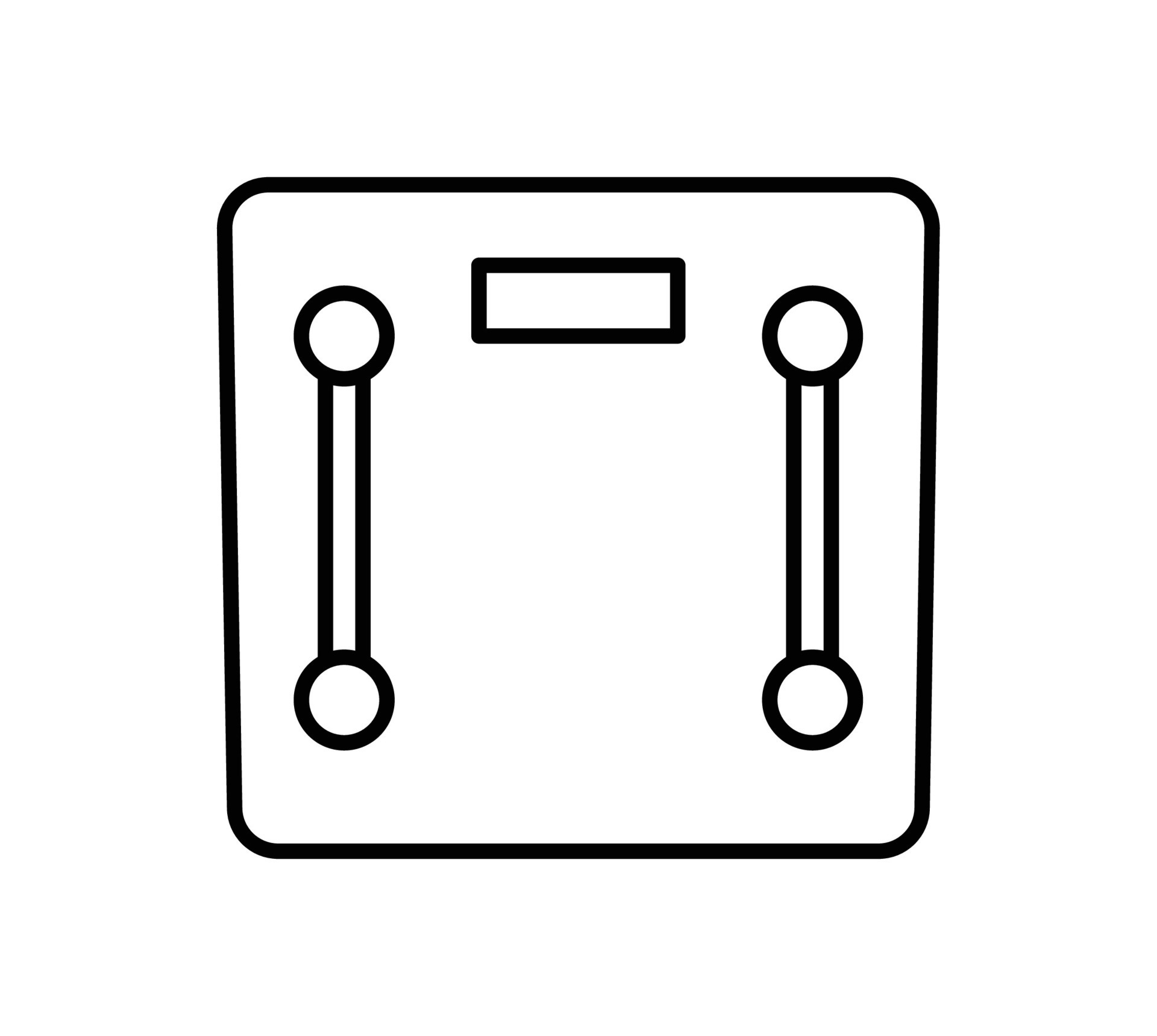 Analog body weight scale icon. Mechanical scale. Outline object ... Analog body weight scale icon. Mechanical scale. Outline object ...