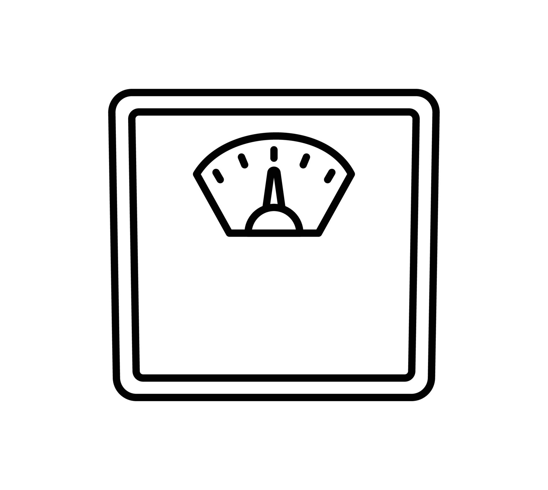 Analog body weight scale icon. Mechanical scale. Outline object ... Analog body weight scale icon. Mechanical scale. Outline object ...