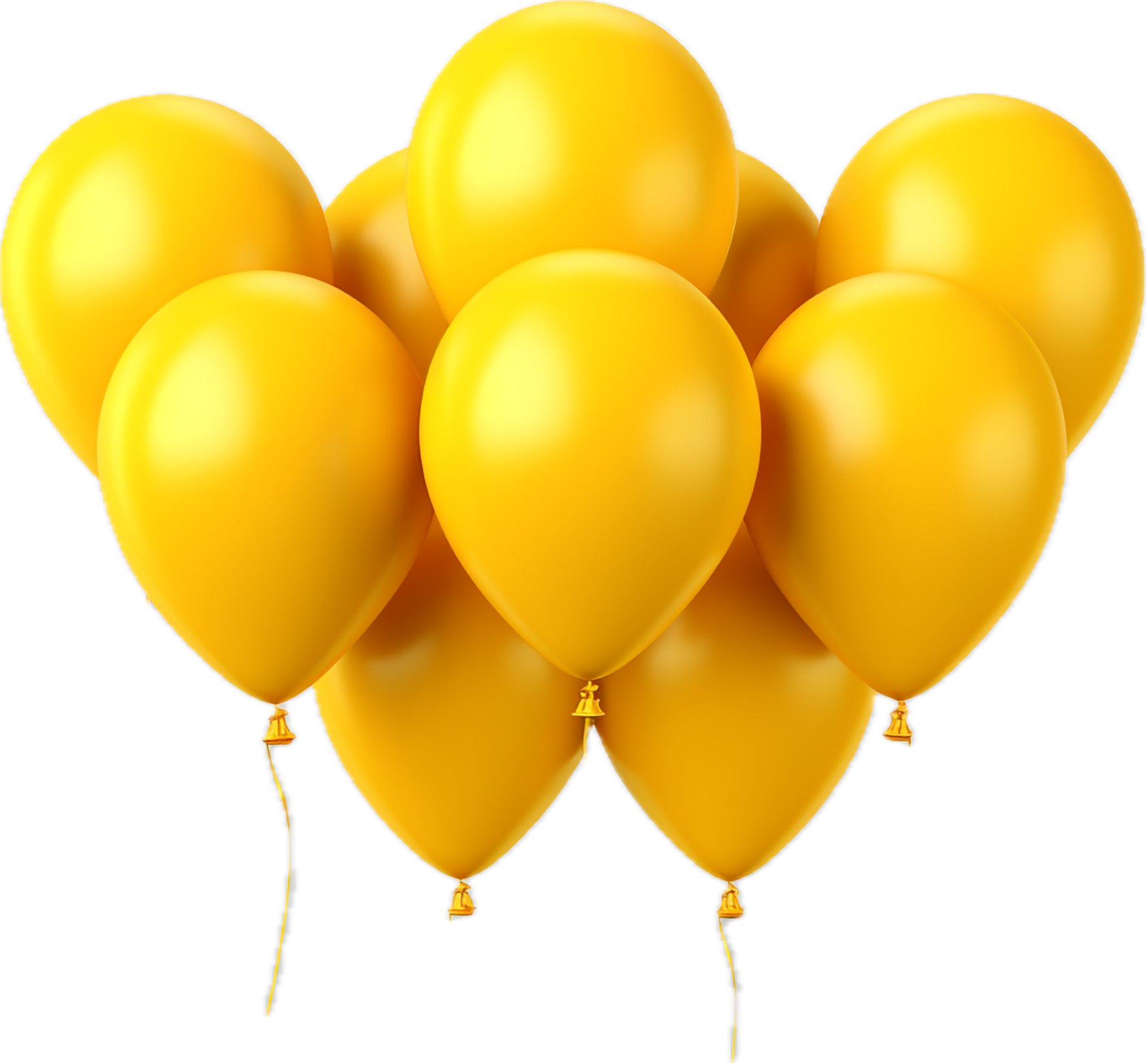 Ai Generated Yellow Balloon Png 34922696 Png