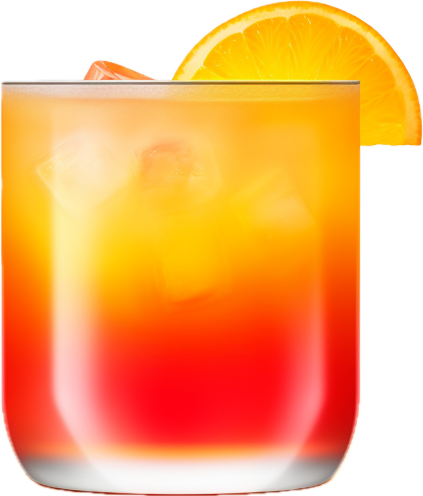 Ai Generated Glass Of Tequila Sunrise Cocktail Png 34922897 Png