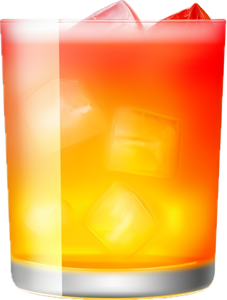 Ai Generated Glass Of Tequila Sunrise Cocktail Png 34922907 Png