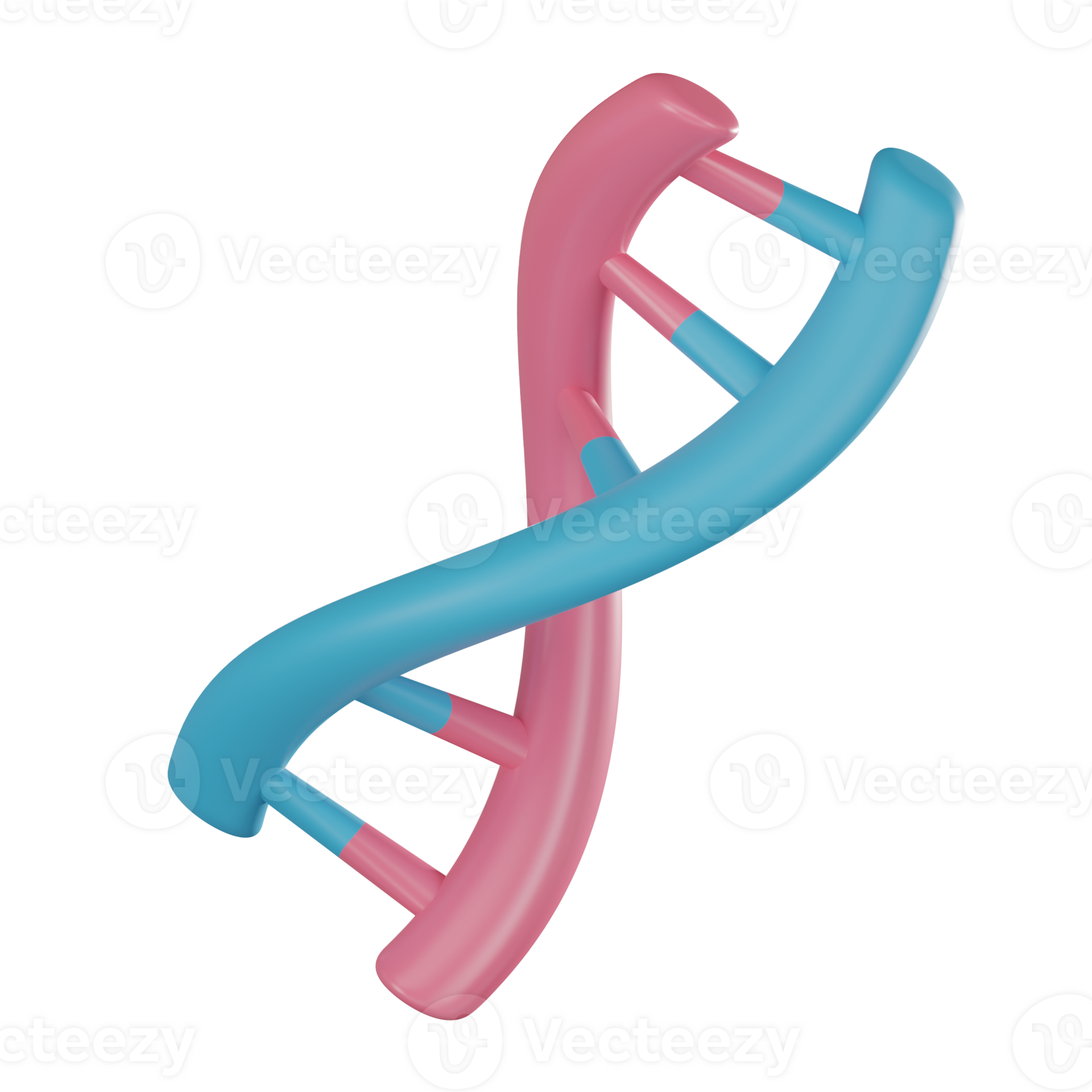 Scientific Medical Spiral Genetic Dna 3d Icon For Science And Research