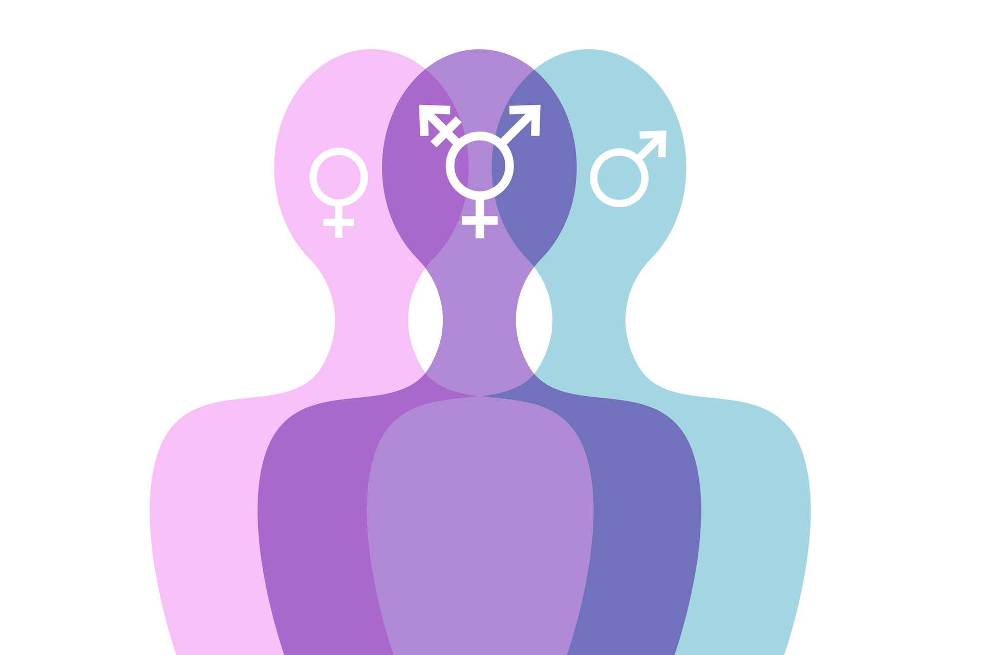 Tercero Género Y Sexo Concepto Hombre Y Mujer Mundo Sexual Salud Día
