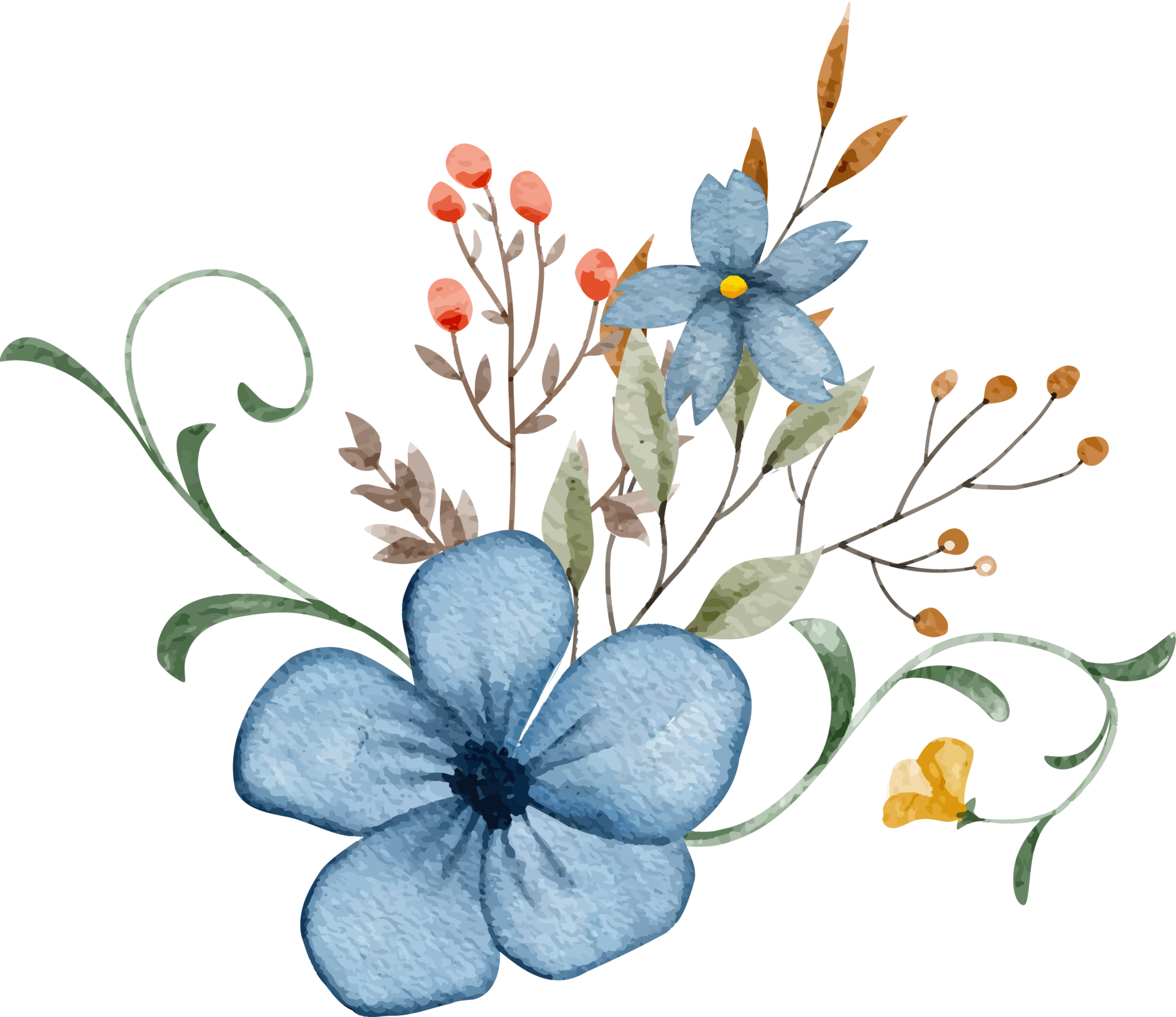 arreglo floral de acuarela 34924102 PNG