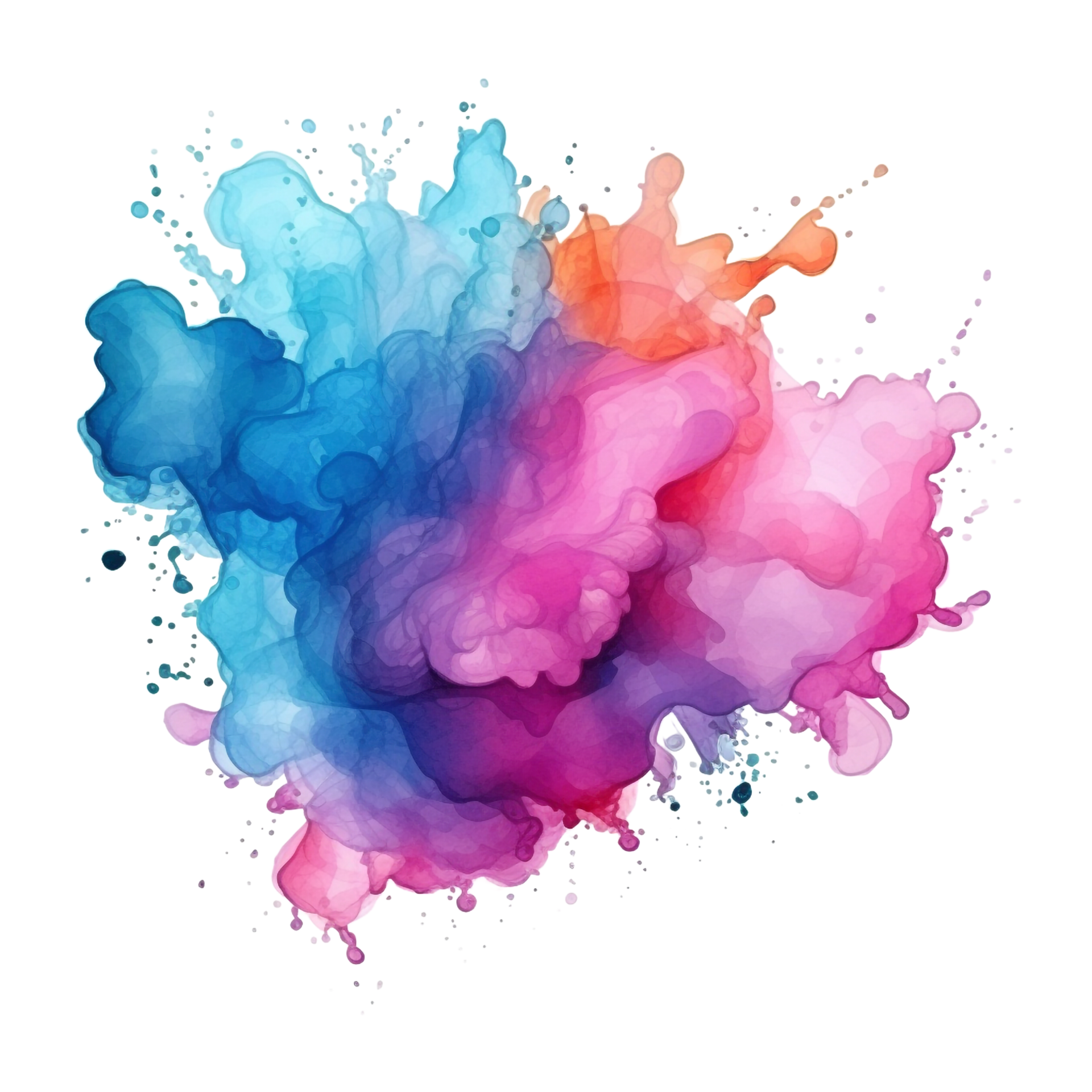 Watercolor splash clip art 34927802 PNG