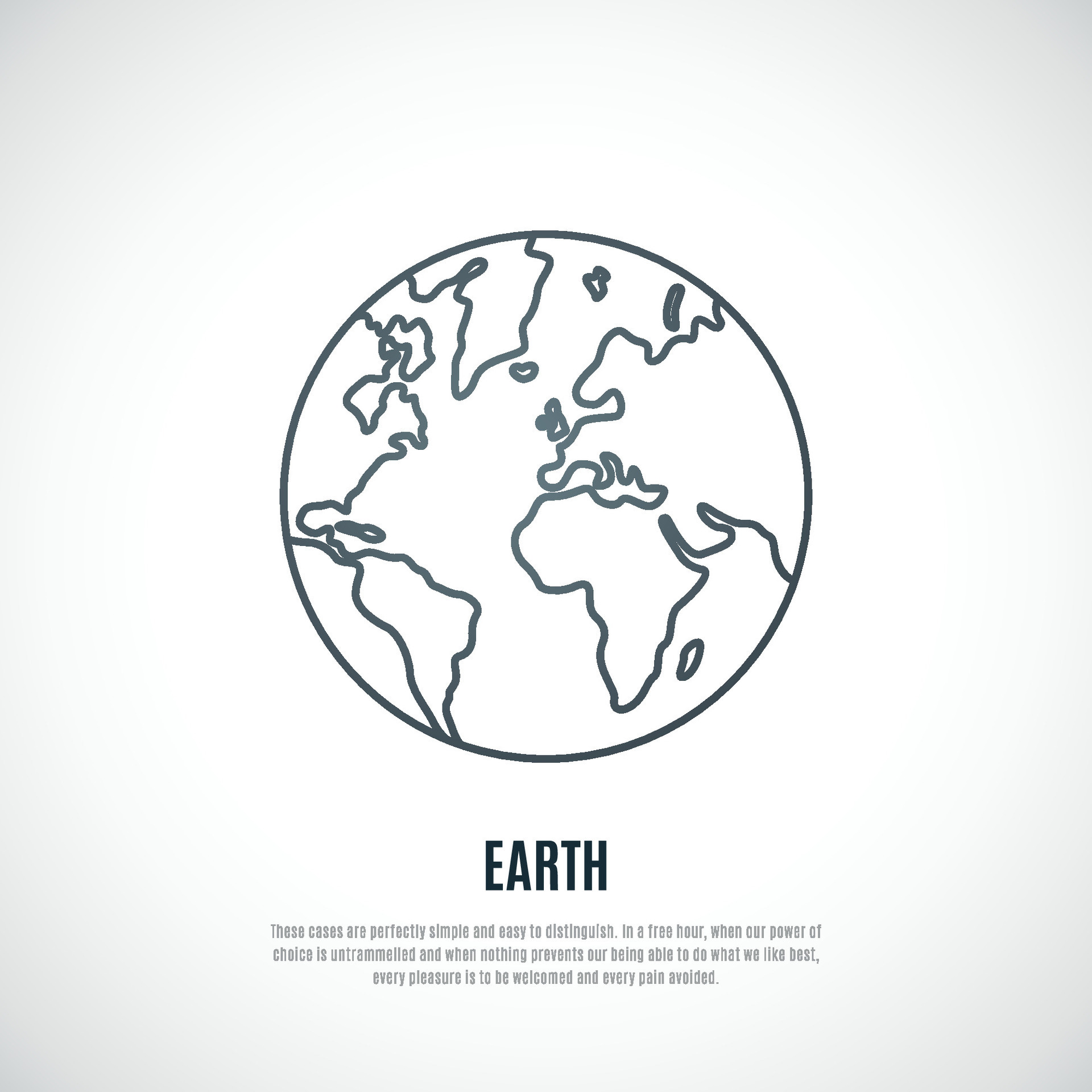 Simple Earth template. 34930645 Vector Art at Vecteezy