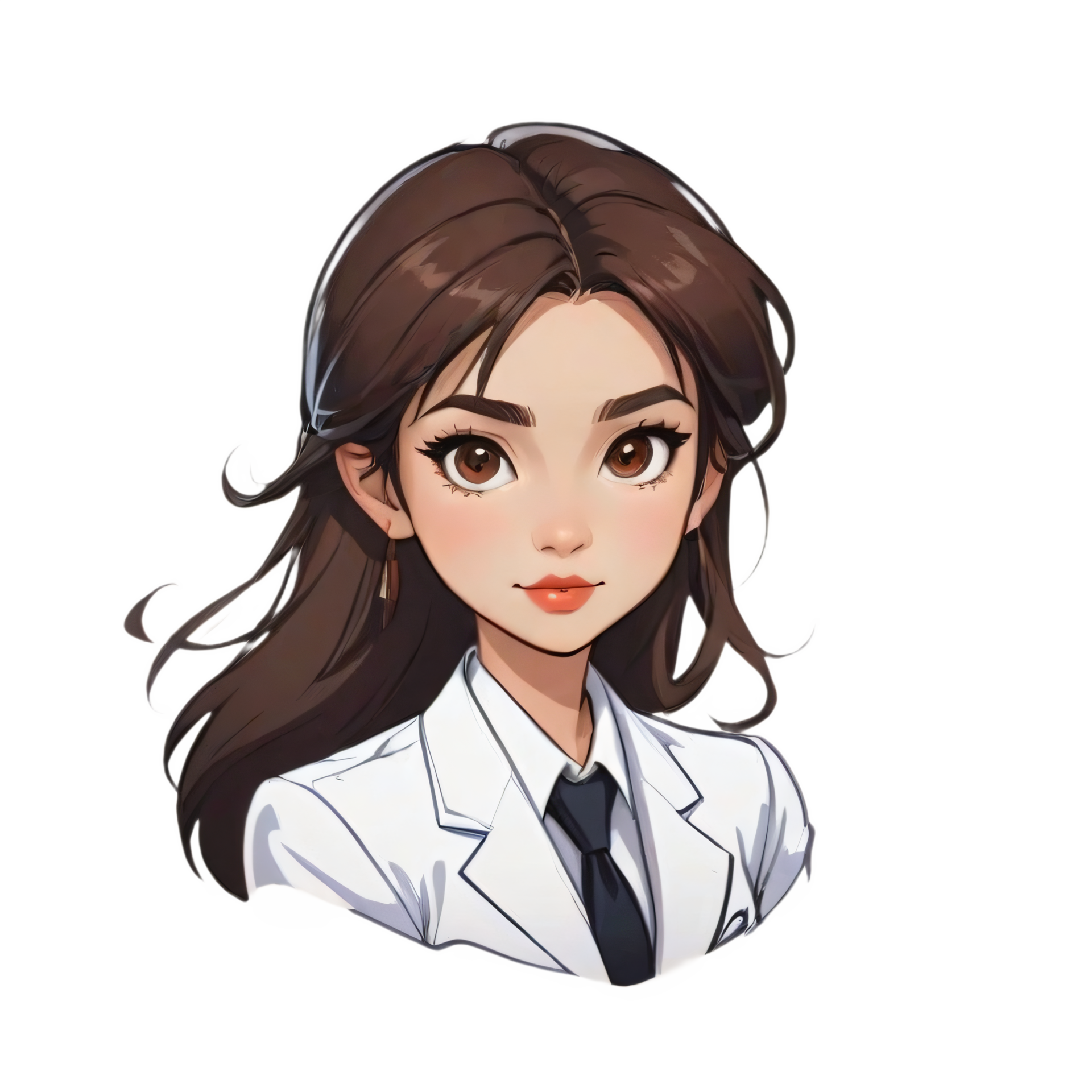 AI generated Business Female Avatar Cartoon 34936704 PNG