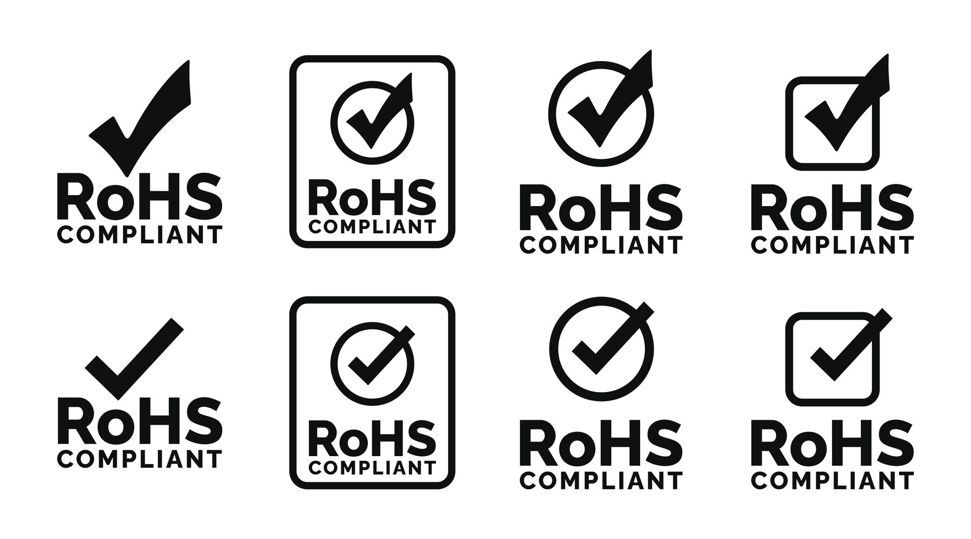 Rohs mark icon set isolated on white background 34944307 Vector Art at Vecteezy