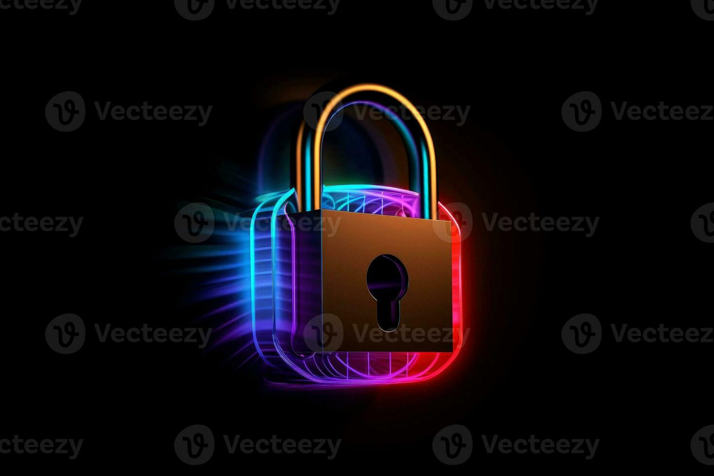 AI generated Abstract high tech button on white background, Generative ...