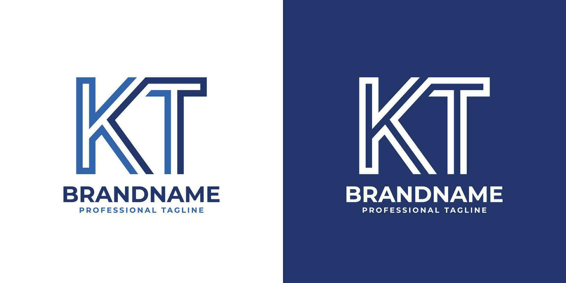 Letter KT Line Monogram Logo, suitable for business with KT or TK initials. 34946366 Vector Art ...