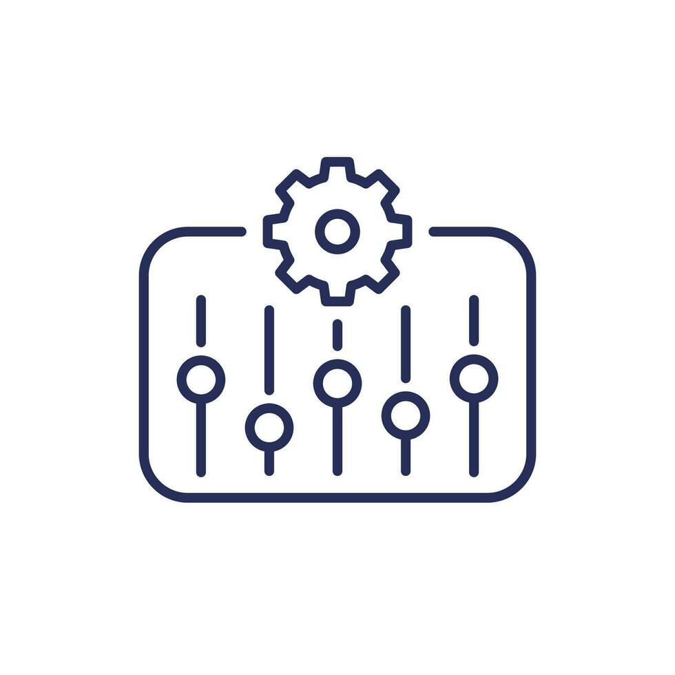 settings and options line icon 34946647 Vector Art at Vecteezy