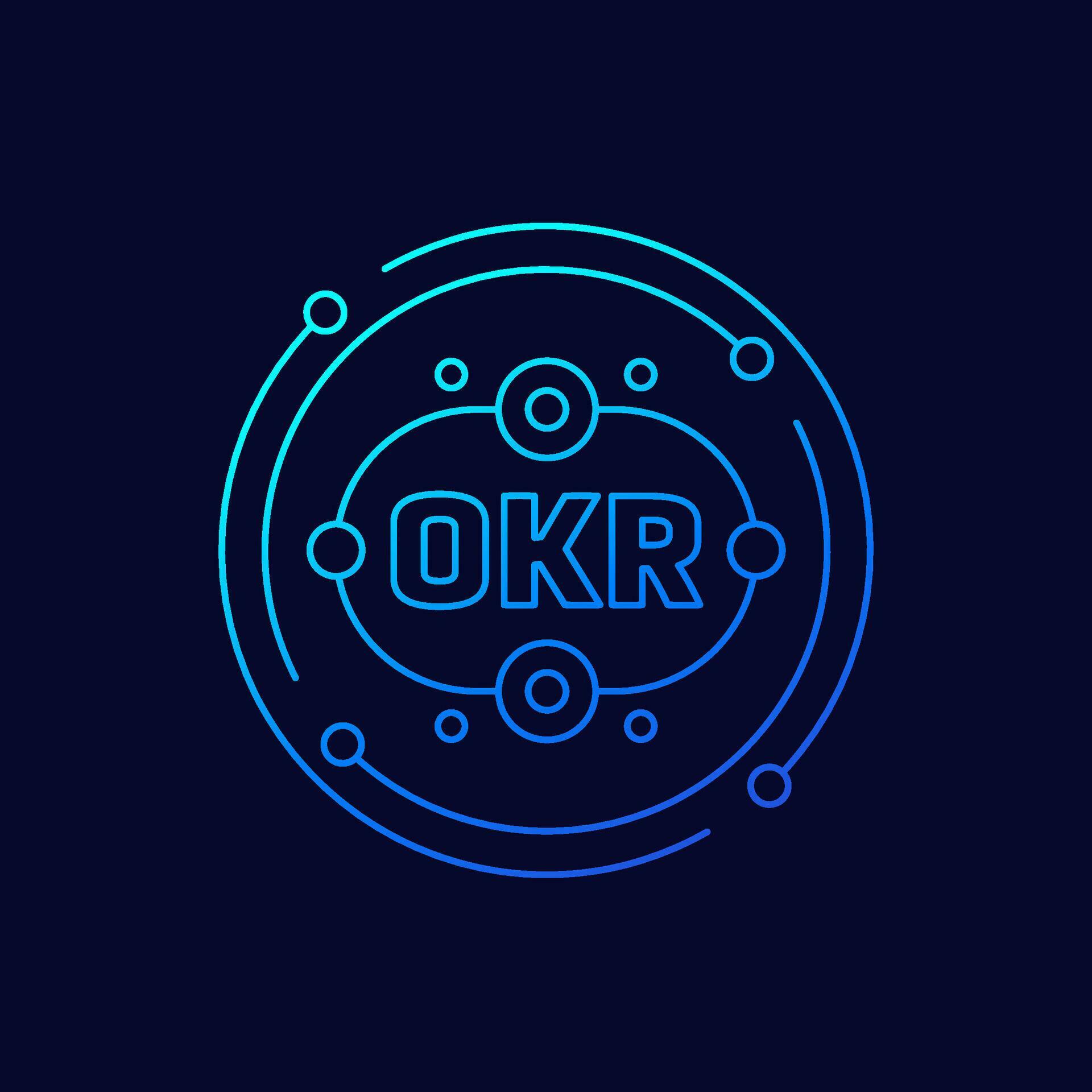 OKR icon, Objectives and key results, linear design 34946684 Vector Art at Vecteezy