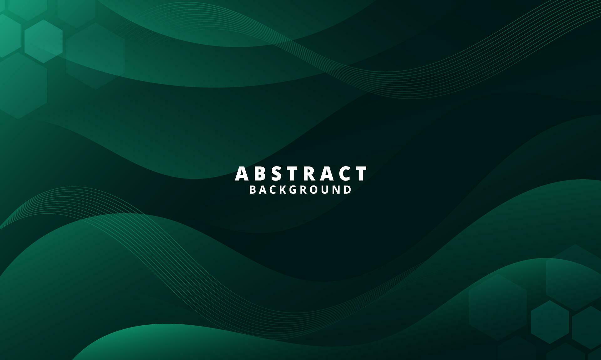Abstract Dark Green Background with Wavy Shapes. flowing and curvy shapes. This asset is ...